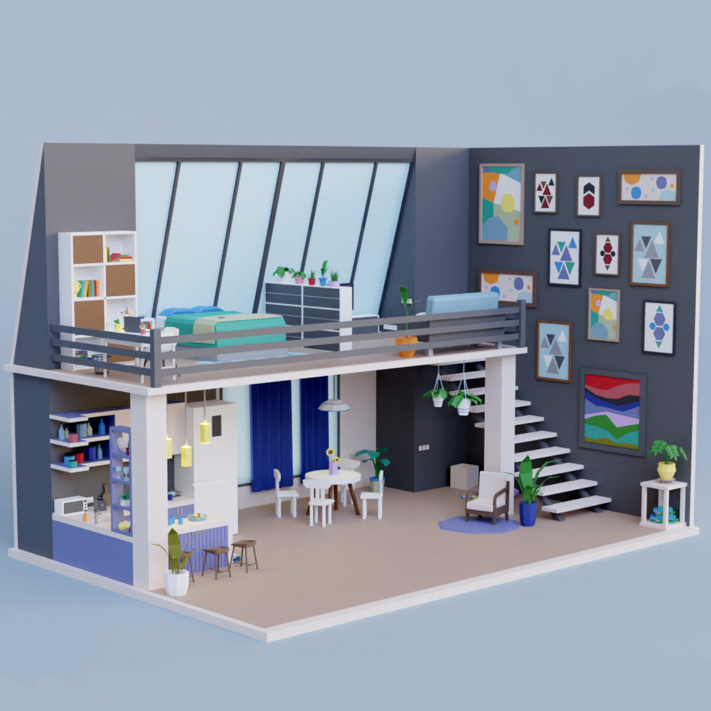 ArtStation - Low Poly Apartments