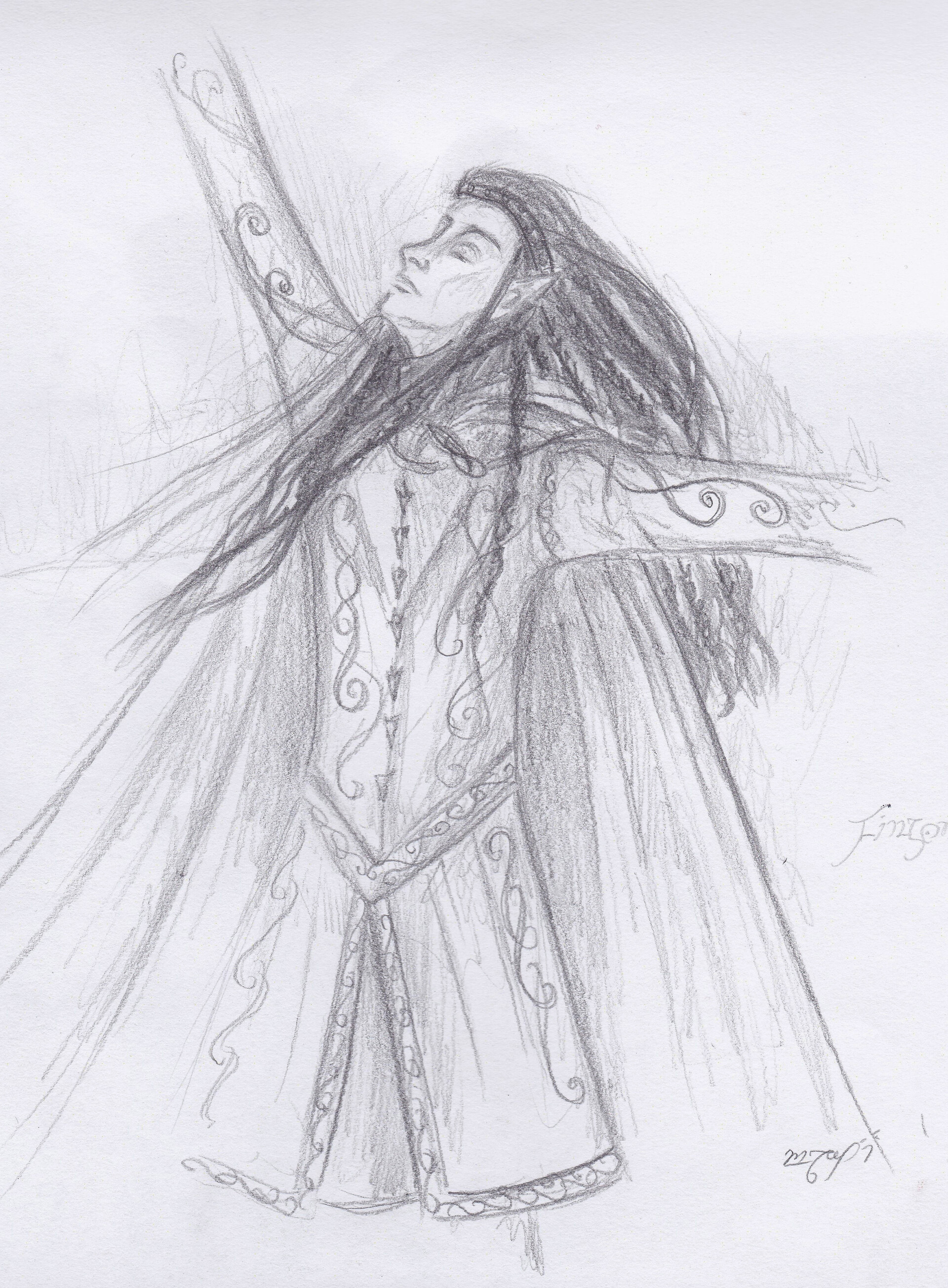 ArtStation - Fingon and Dís sketches