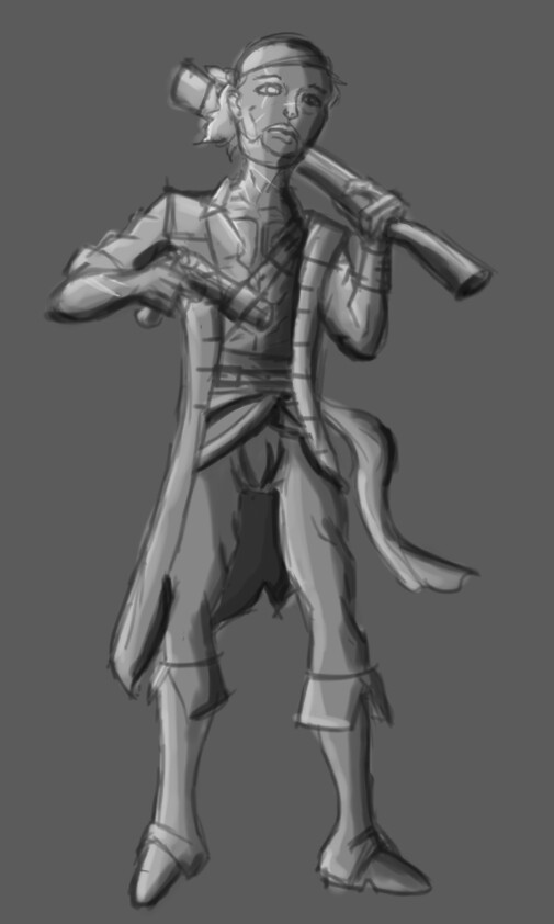 ArtStation - Day 20 pirate Character Design Challenge