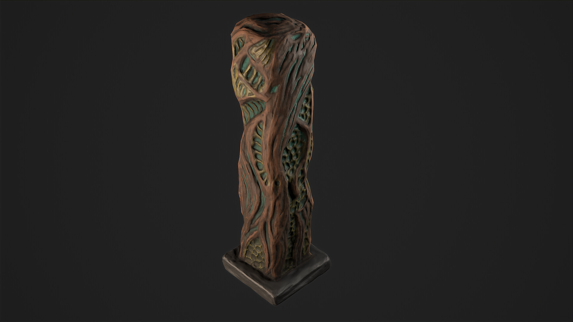 ArtStation - Stylized Wooden Column