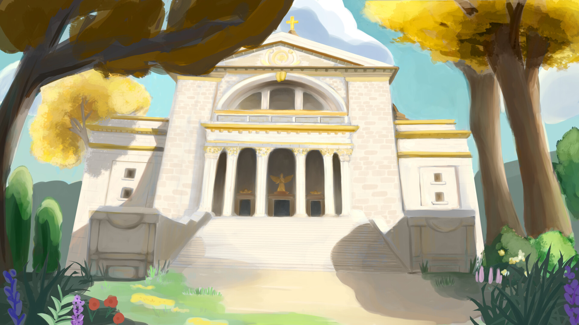 ArtStation - Temple in the Forest