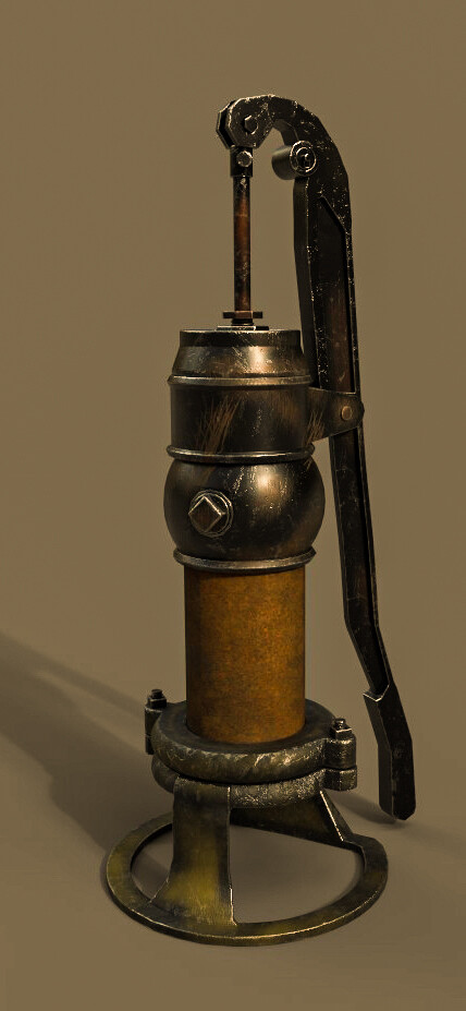 ArtStation - 3D Modeled Hand Crank