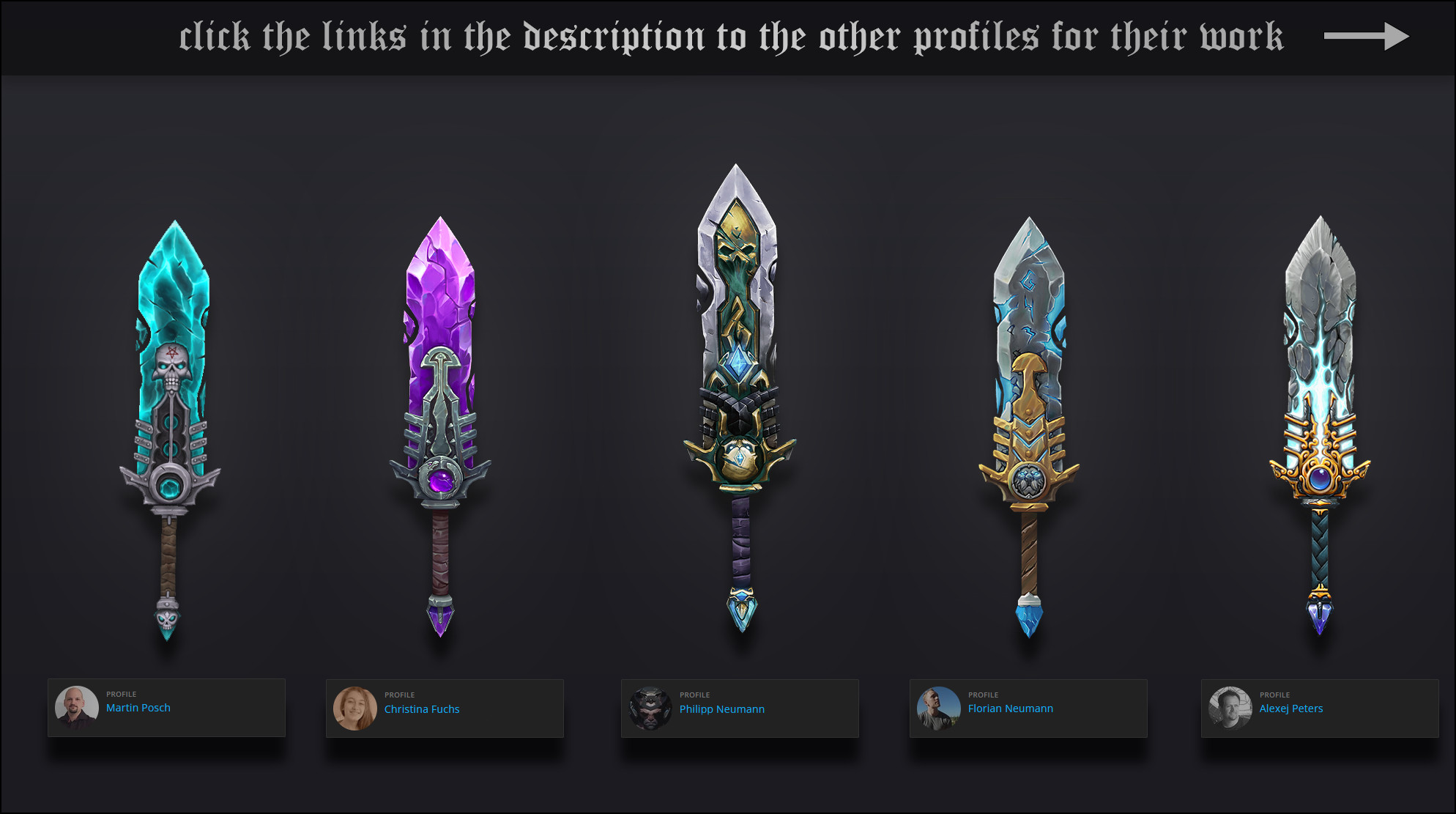 Philipp Neumann - Handpained Cthulhu Sword - Challenge