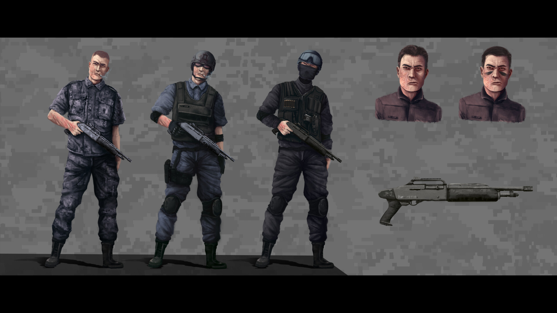 ArtStation - Military Man Concept Sheet