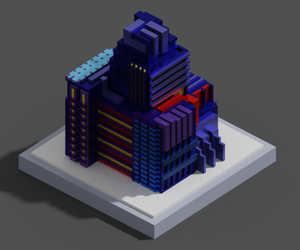 ArtStation - voxel sci-fi