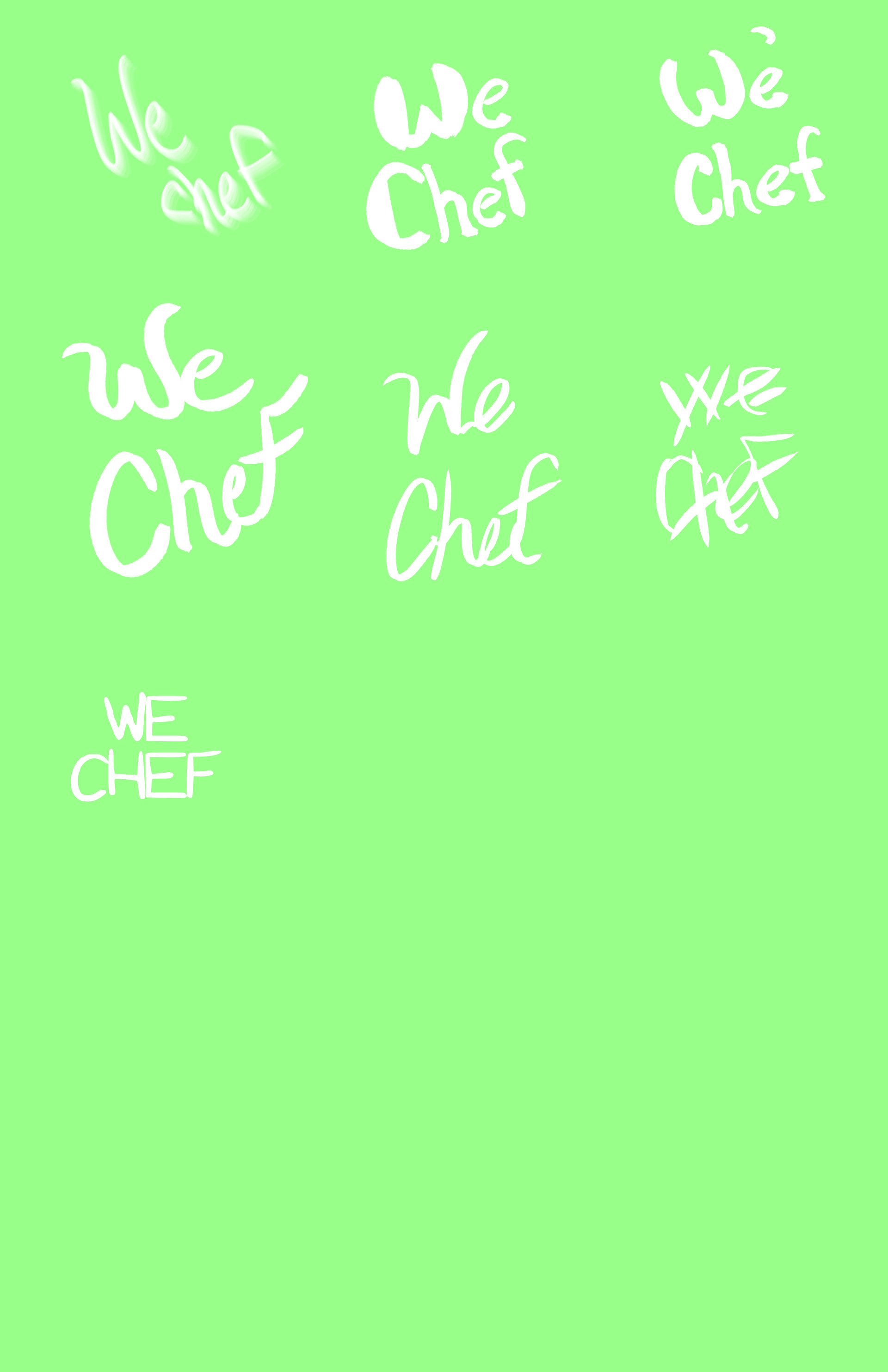 ArtStation - We Chef Logo concept