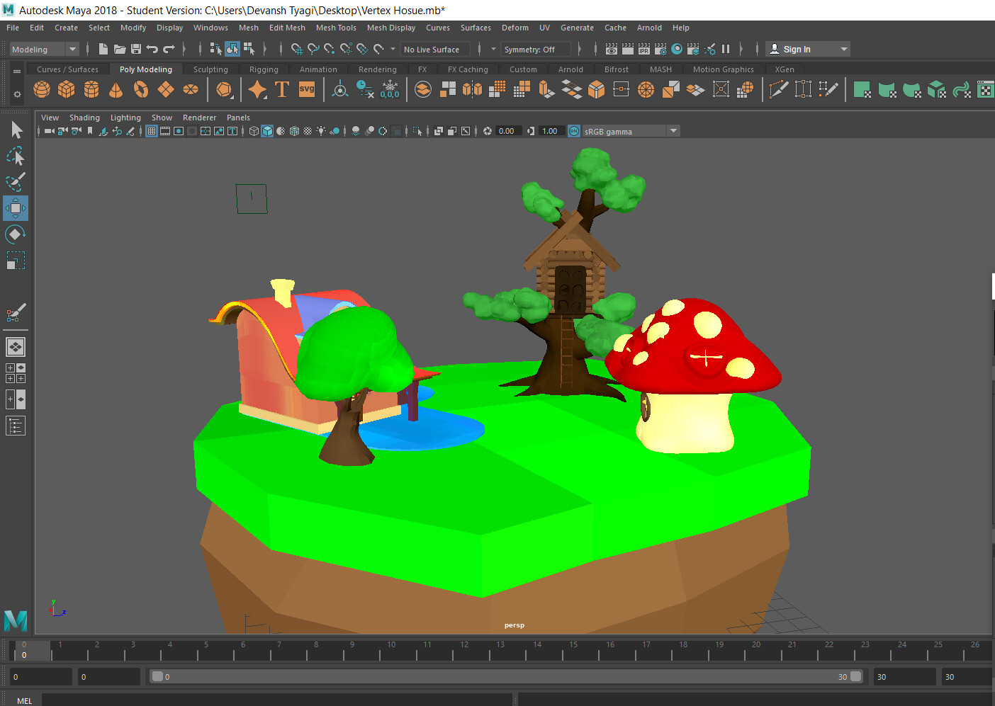 Devansh Tyagi - 3d cartoon environment (vertex painting) ( Working and ...