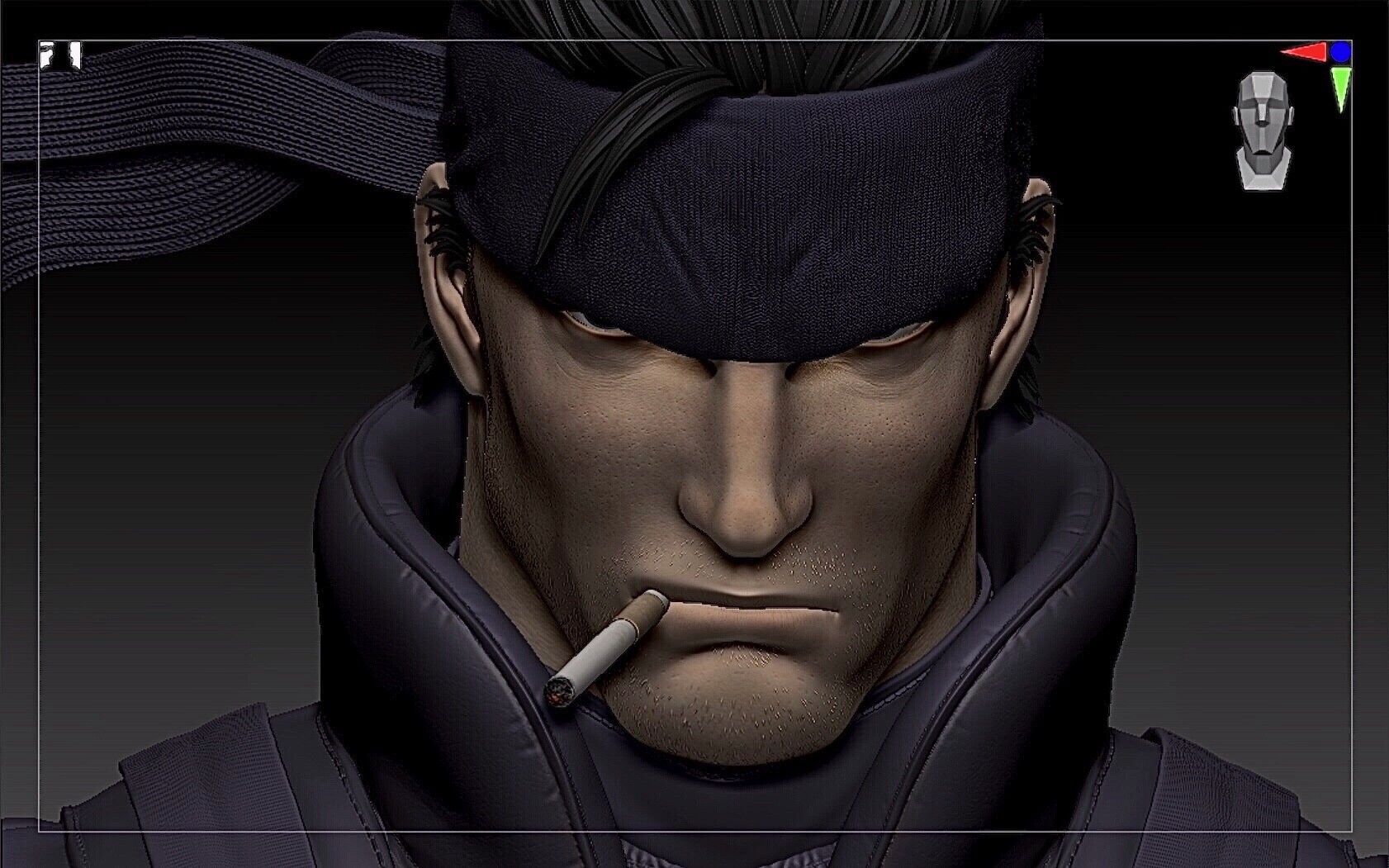 Metal Gear Solid Snake Face