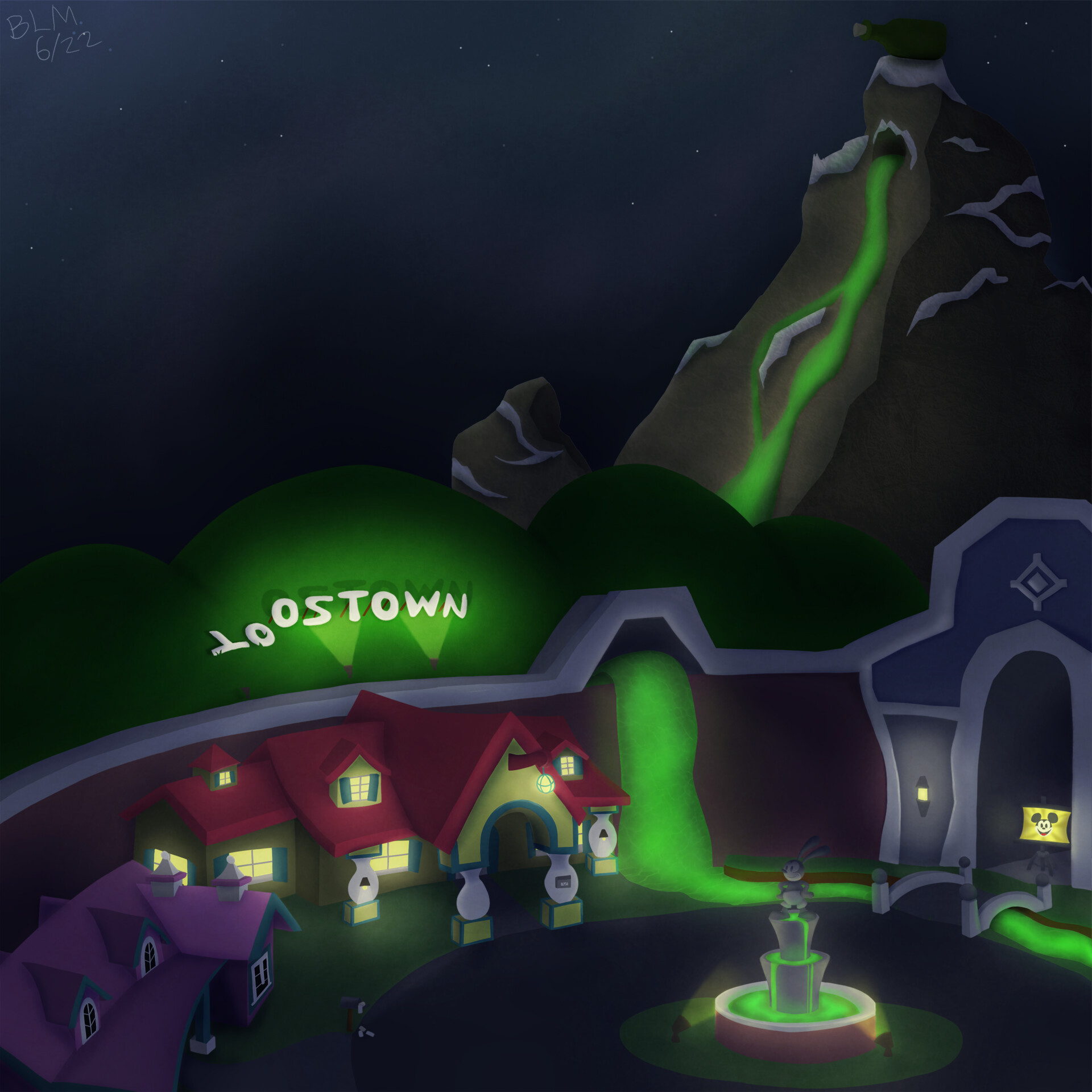 ArtStation - Ostown at Night