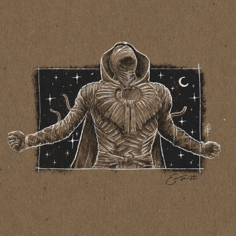 Eric Tecce - Moon Knight Toned Study