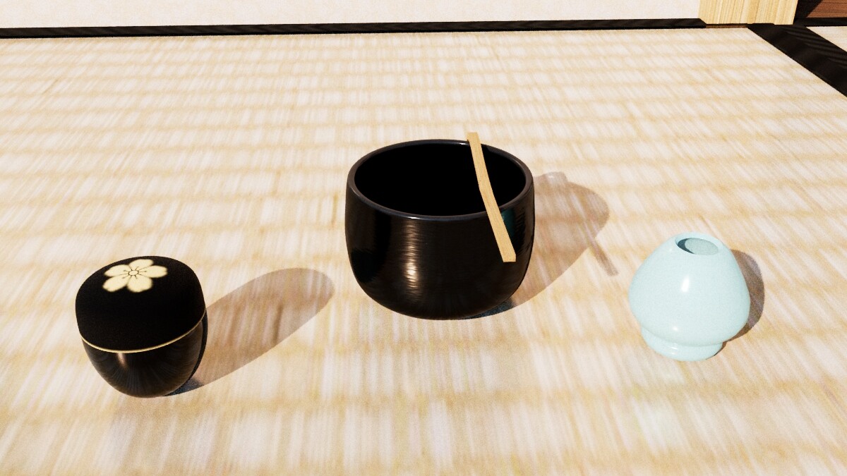 Kaitlyn French - Japanese Tea Room Interior 3D Model