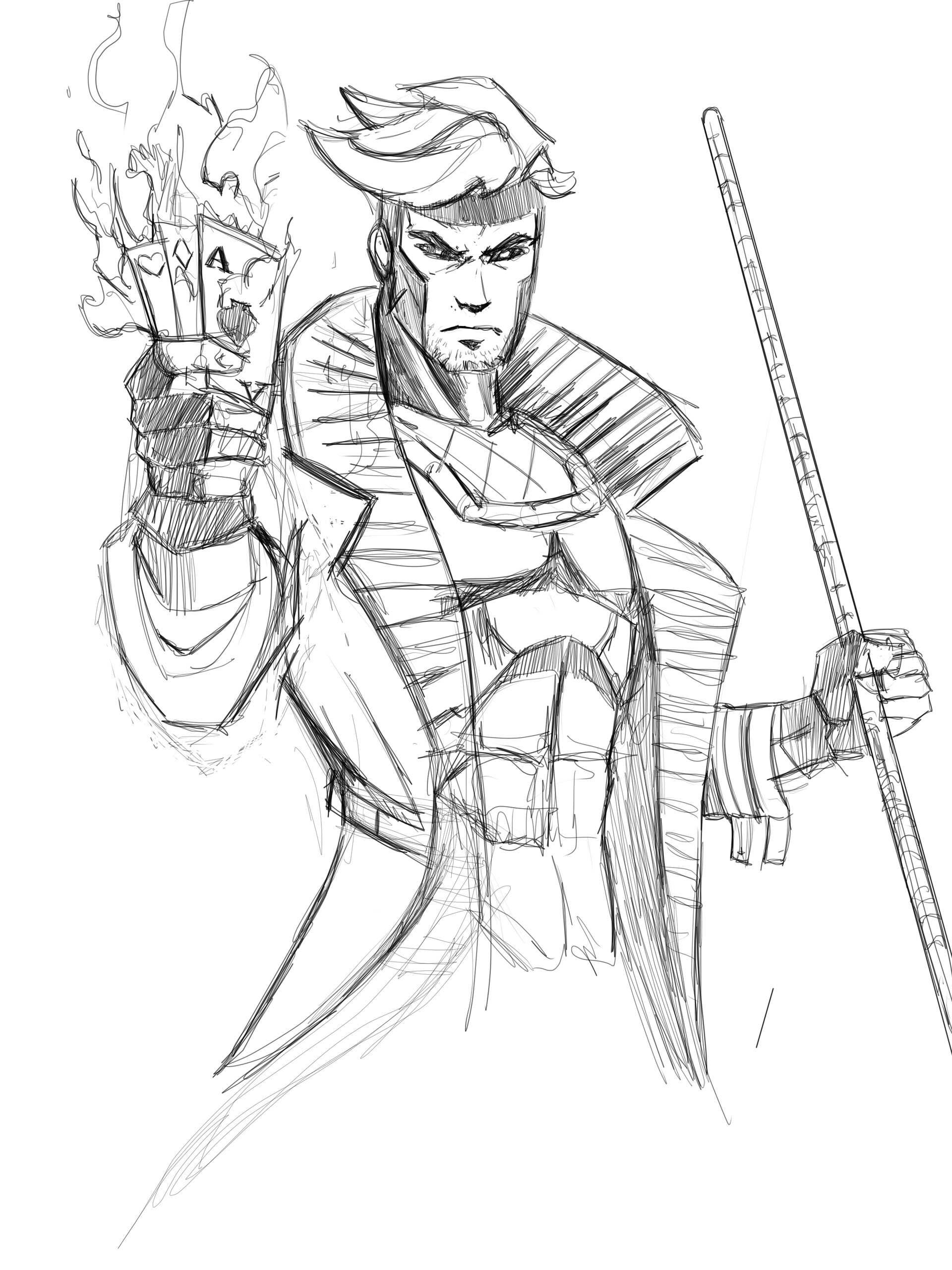 Gambit Coloring Pages