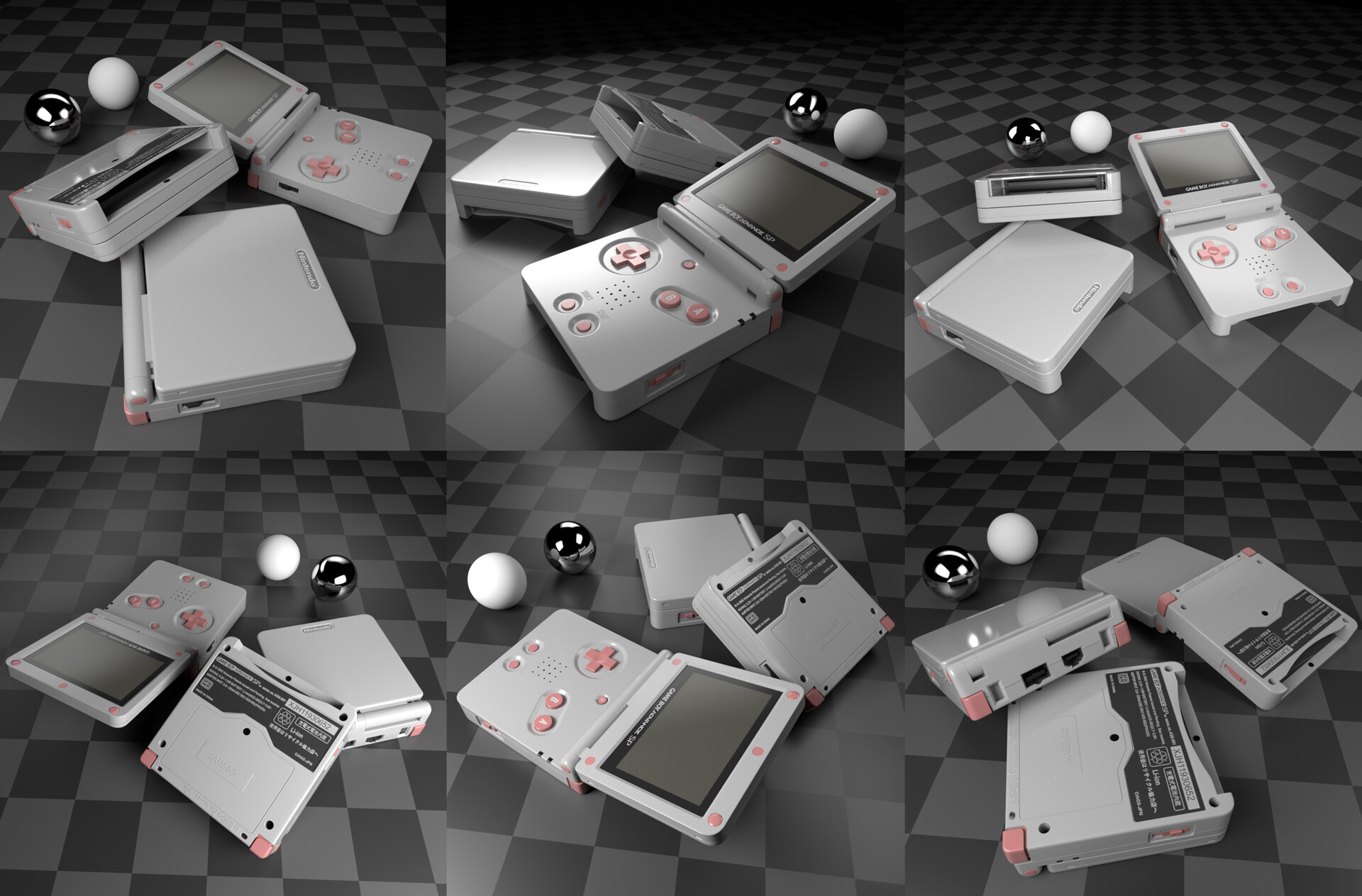 ArtStation - Game Boy Advanced SP