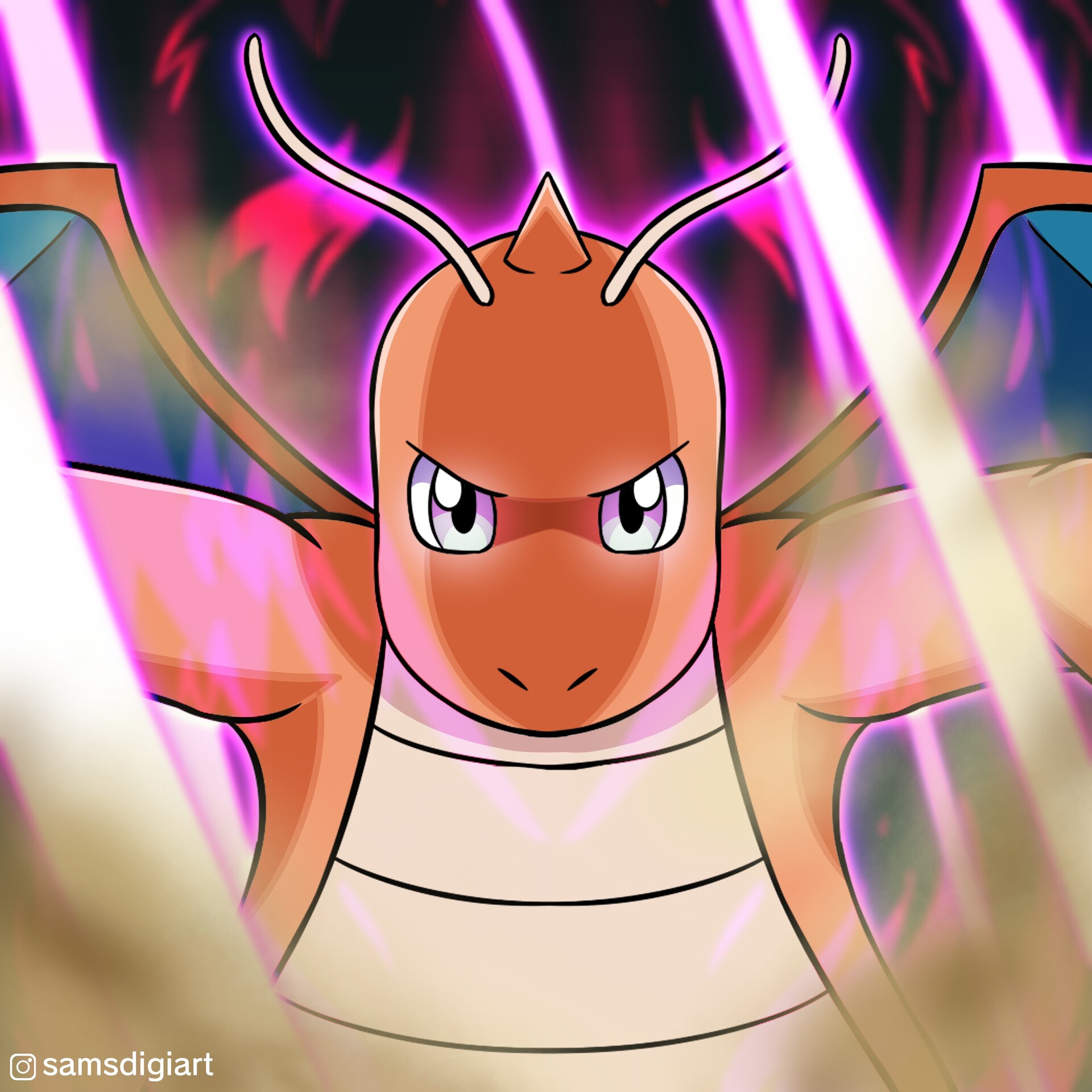 samsdigiart - Gengar and Dragonite