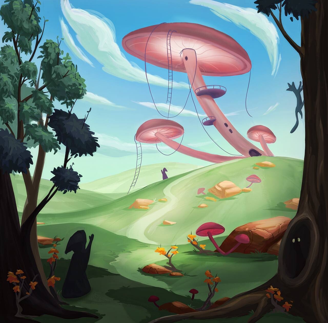 ArtStation - Mushroom landscape