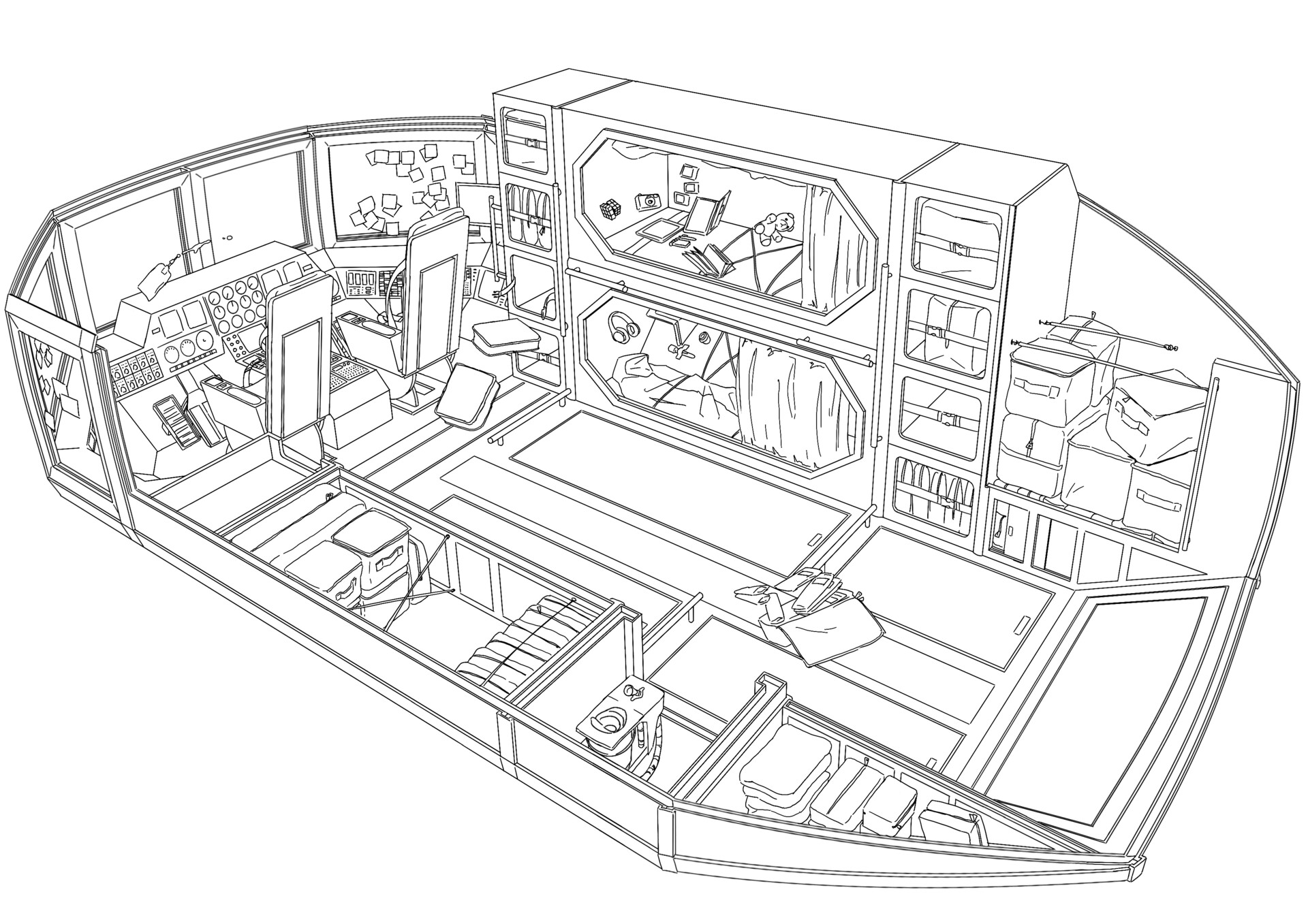 Link Nims-Taylor - Space Freighter Crew Module