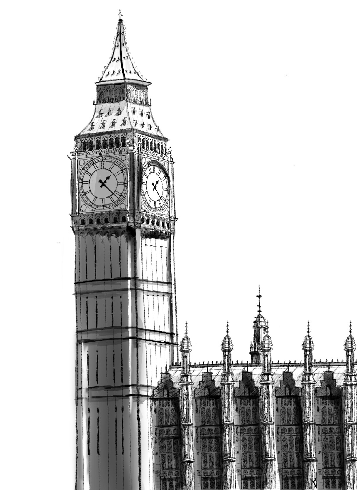 ArtStation - Big Ben Sketch