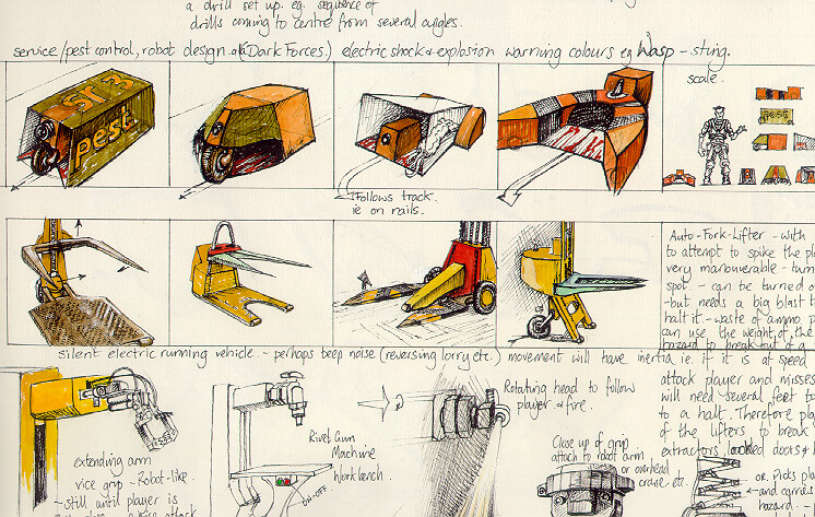 pete burrows - Concept level design and character design