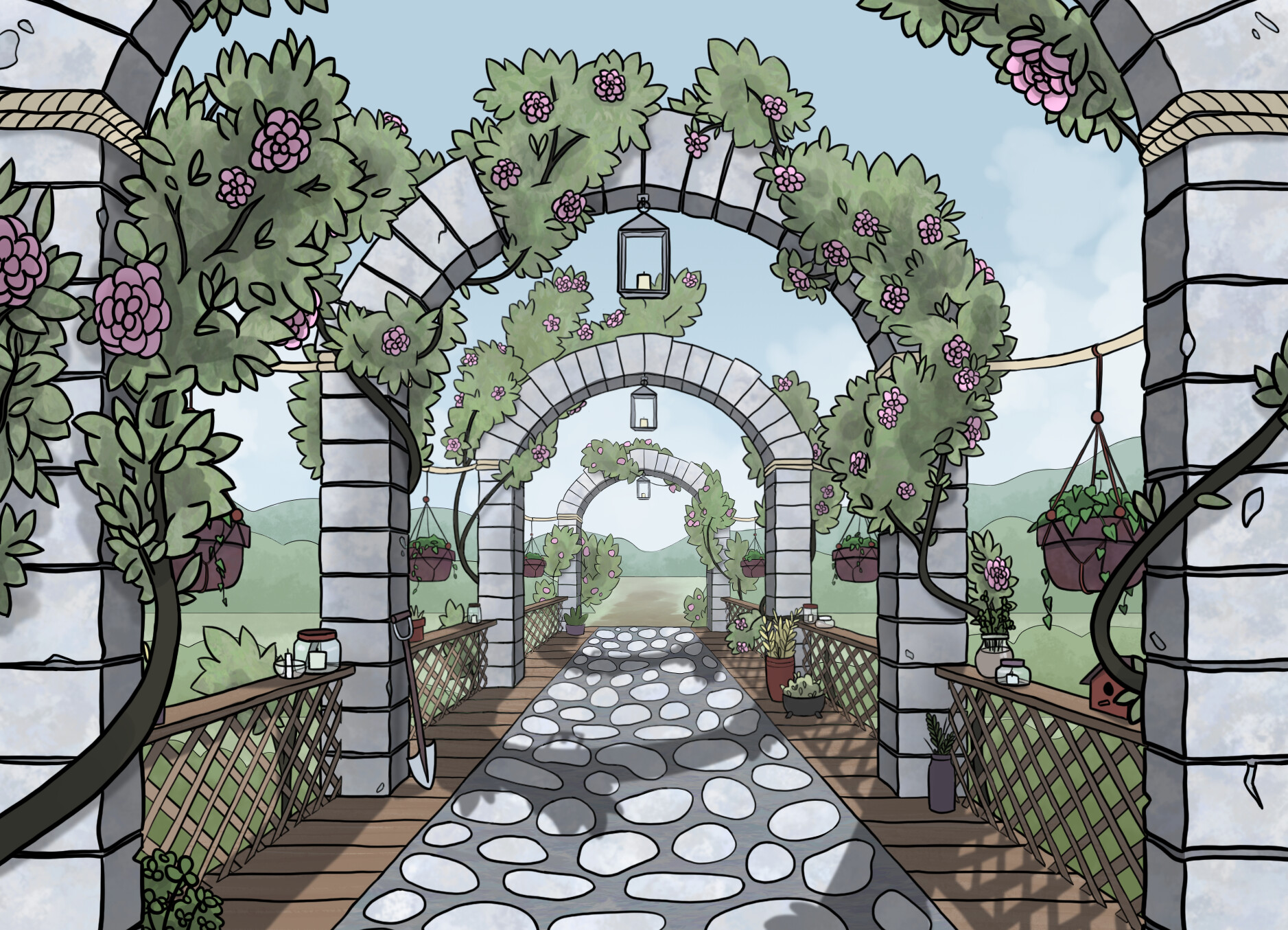 ArtStation - Garden Archways