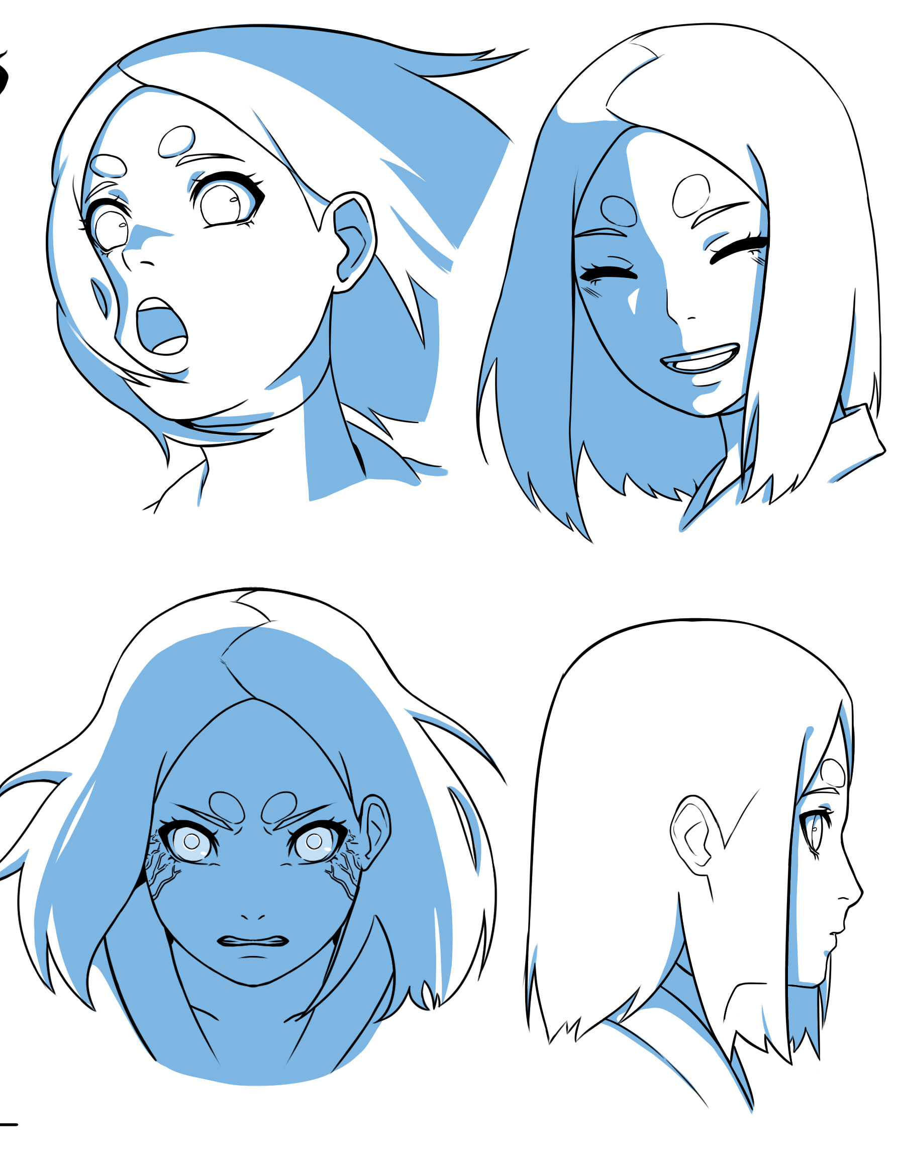 Maria EXE - Naruto OC: Yui Otsutsuki_ Settei: young