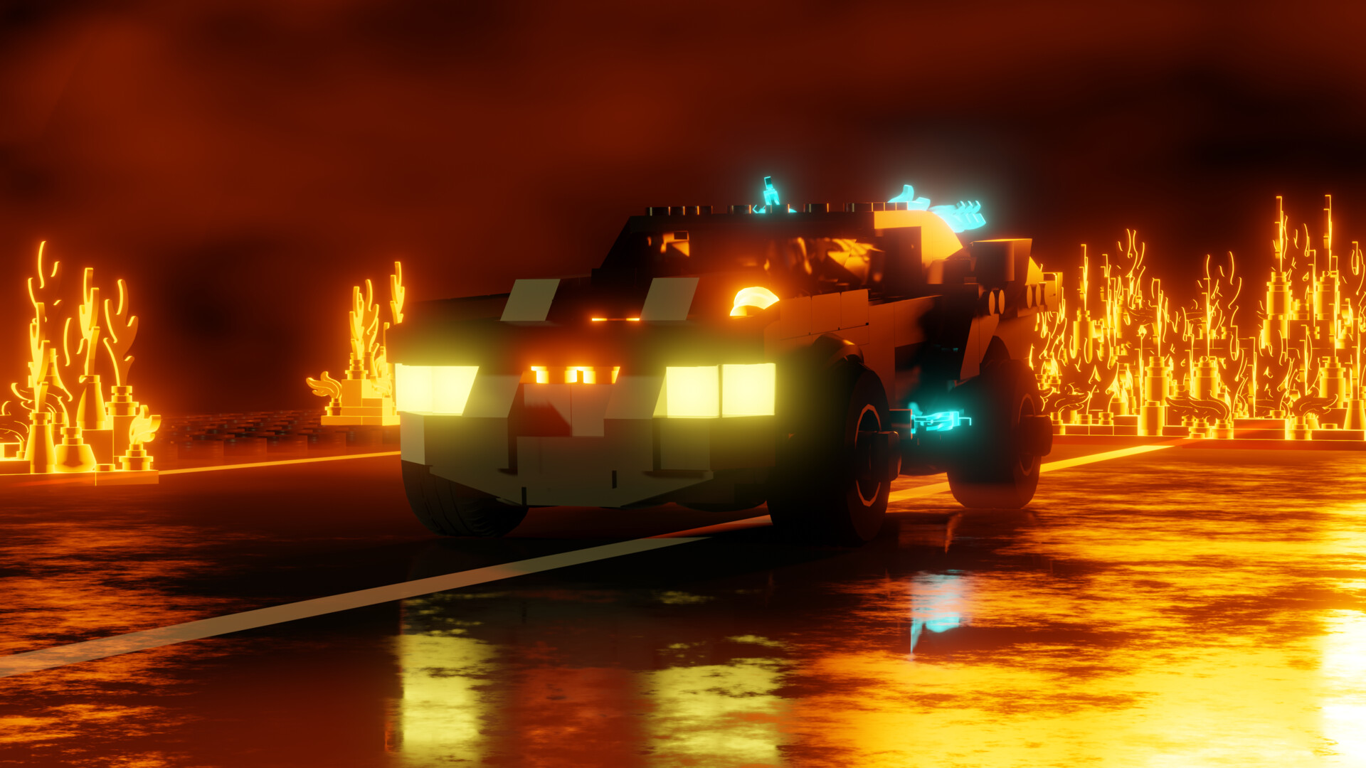 ArtStation - The batman 2022 lego batmobile