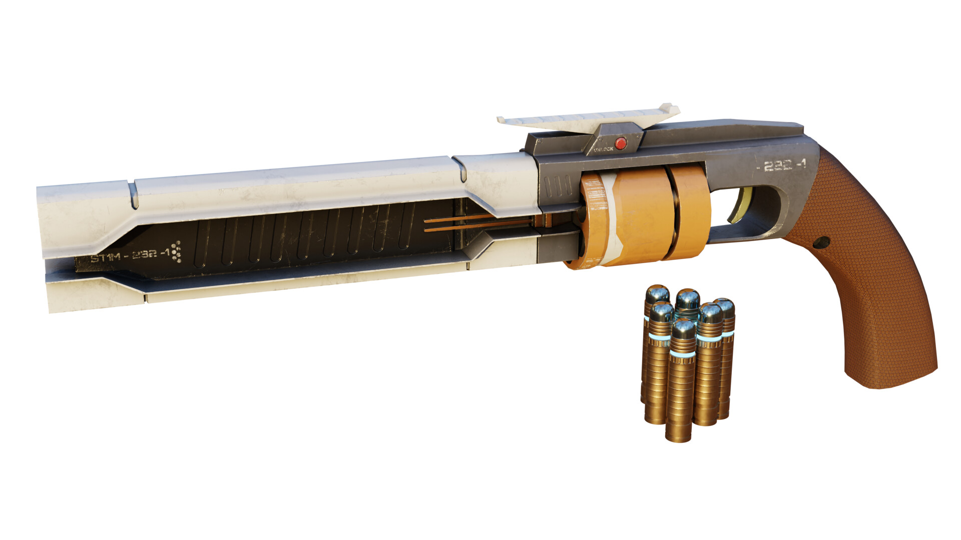ArtStation - Sci-fi revolver