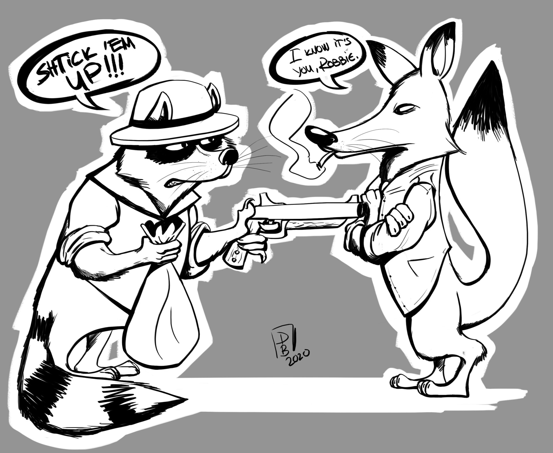 ArtStation - Robbie Racoon's Robbery Romp
