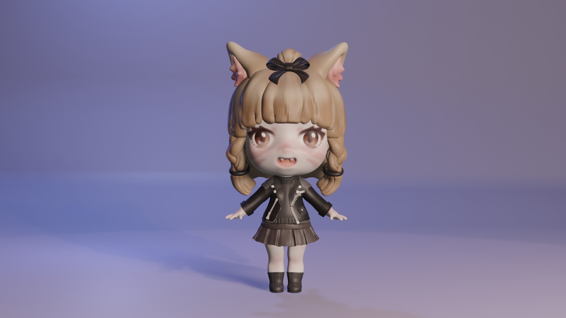 ArtStation - Fan model-chibi mi'qote anime style