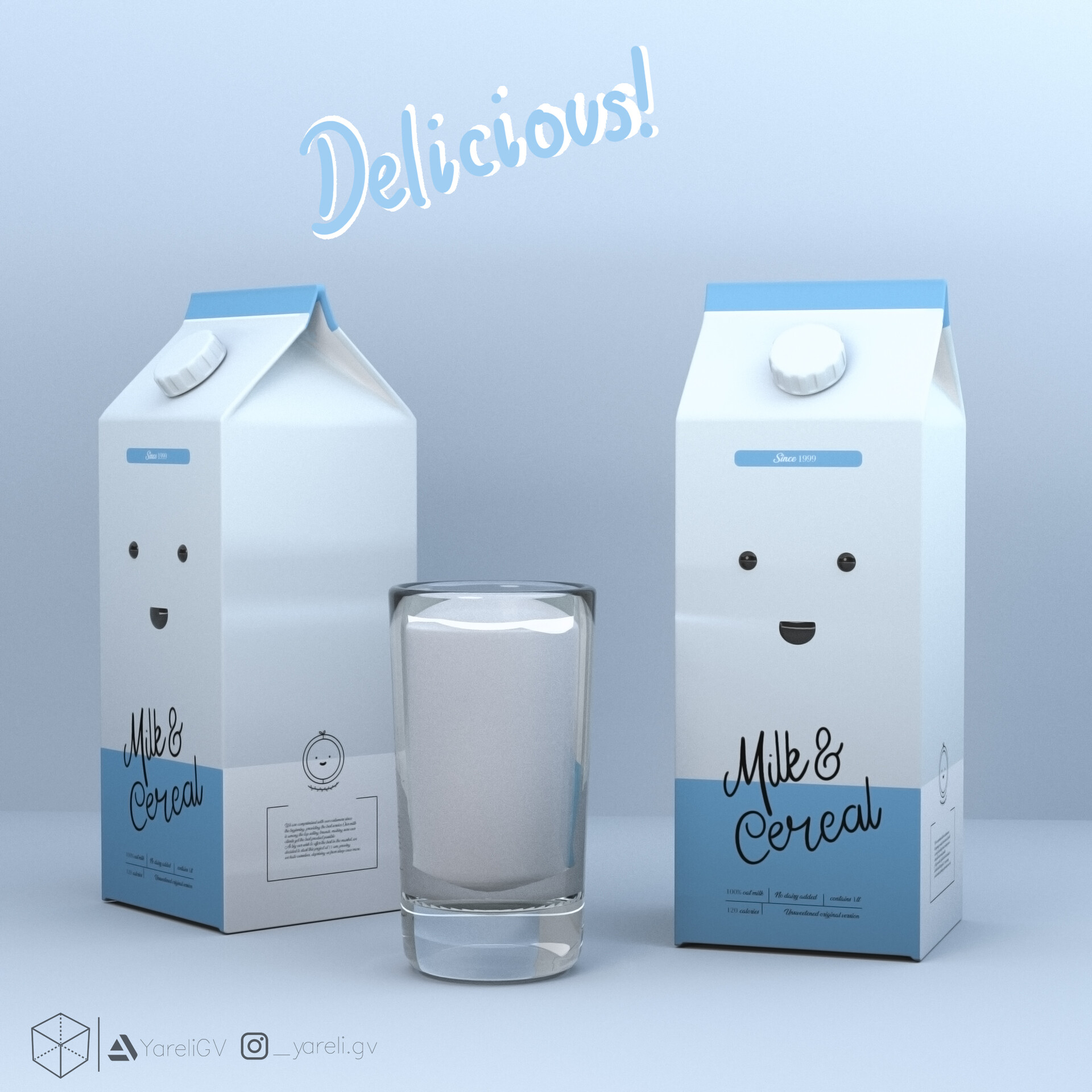 ArtStation - Cute and Delicious Milk