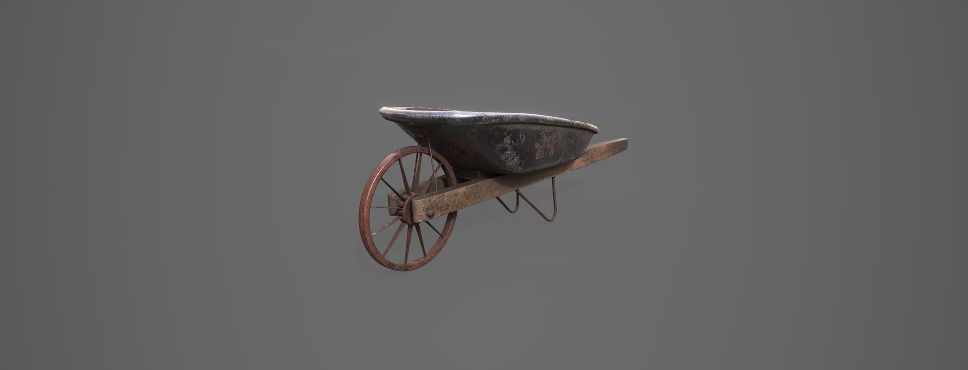 ArtStation - Vintage Wheelbarrow - 3D Prop