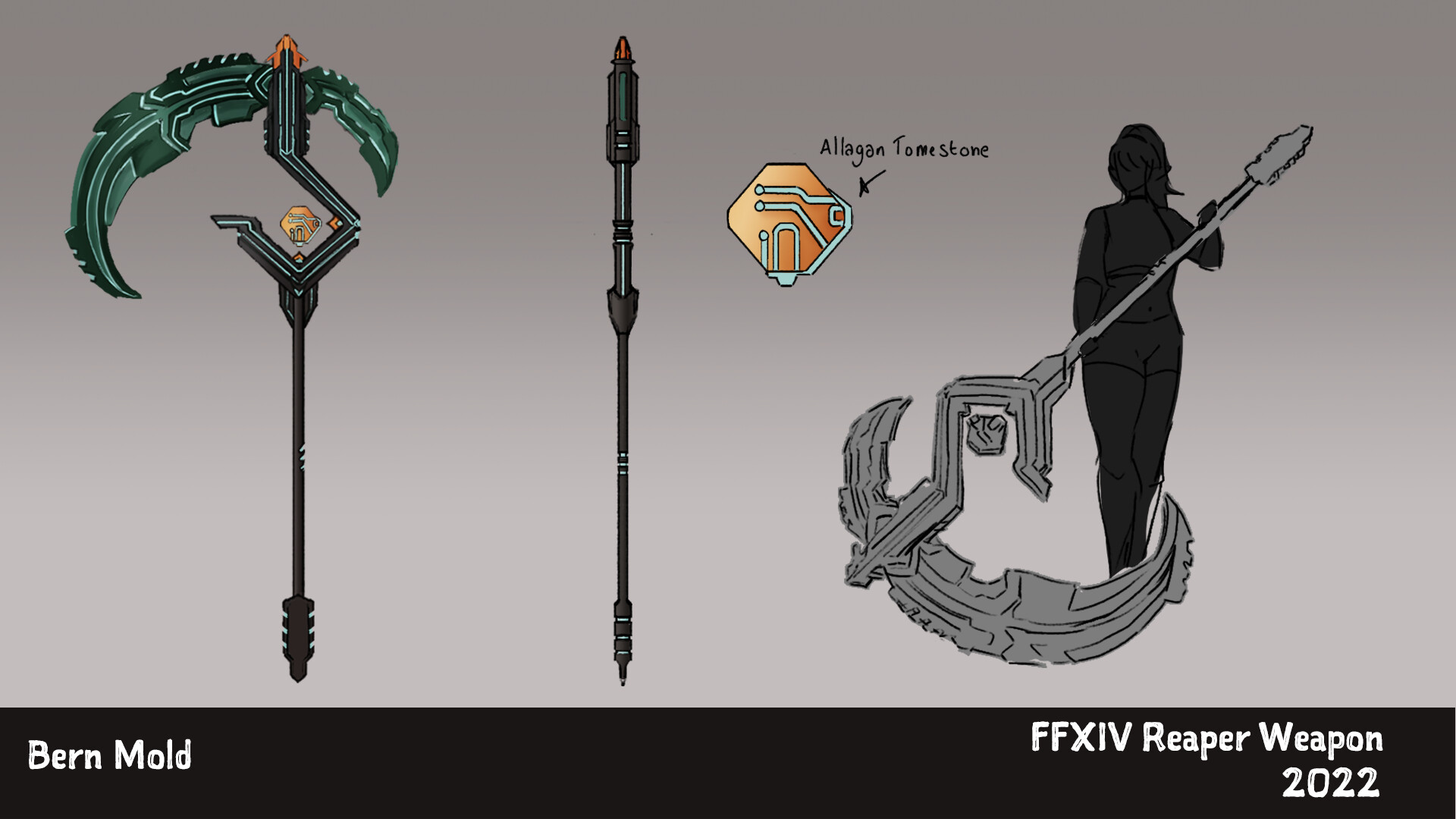 ArtStation - Aetherochemical Harvester (Final Fantasy 14 Reaper Weapon)