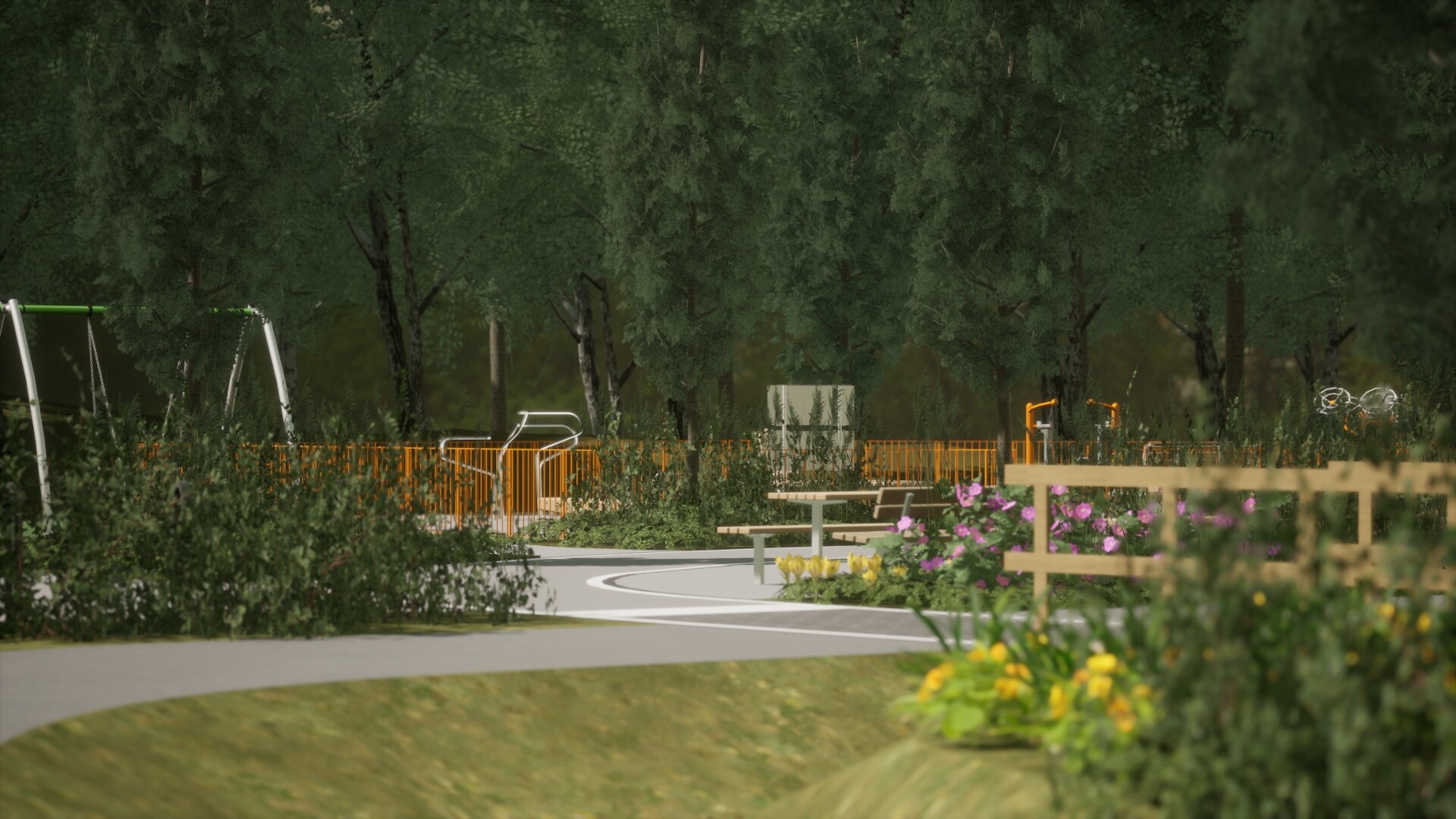 Felix Magnusson - Meadow located playground - Realtime visualization