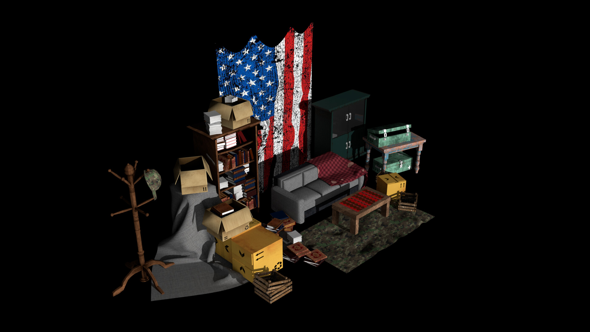 ArtStation - Army Base - Hide out