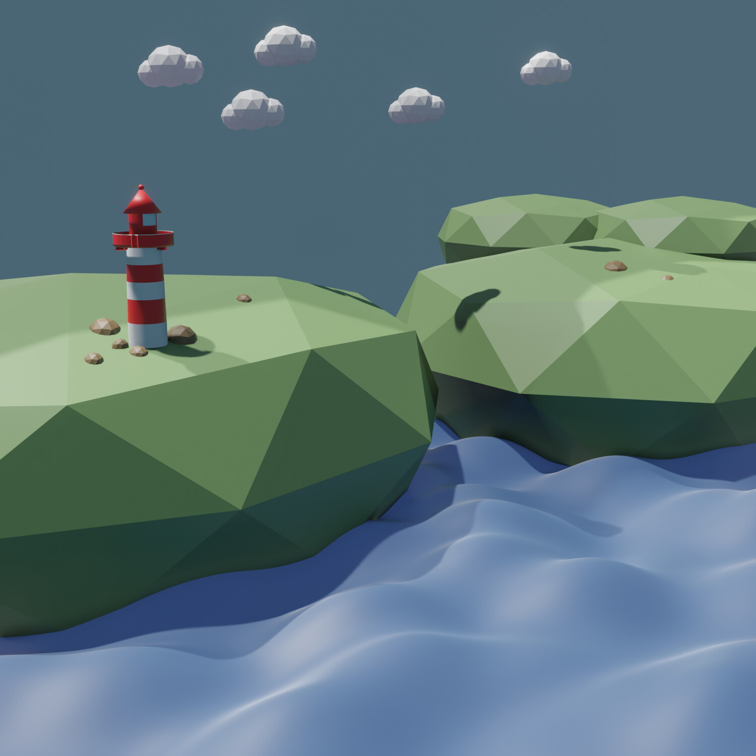 ArtStation - low poly lantern