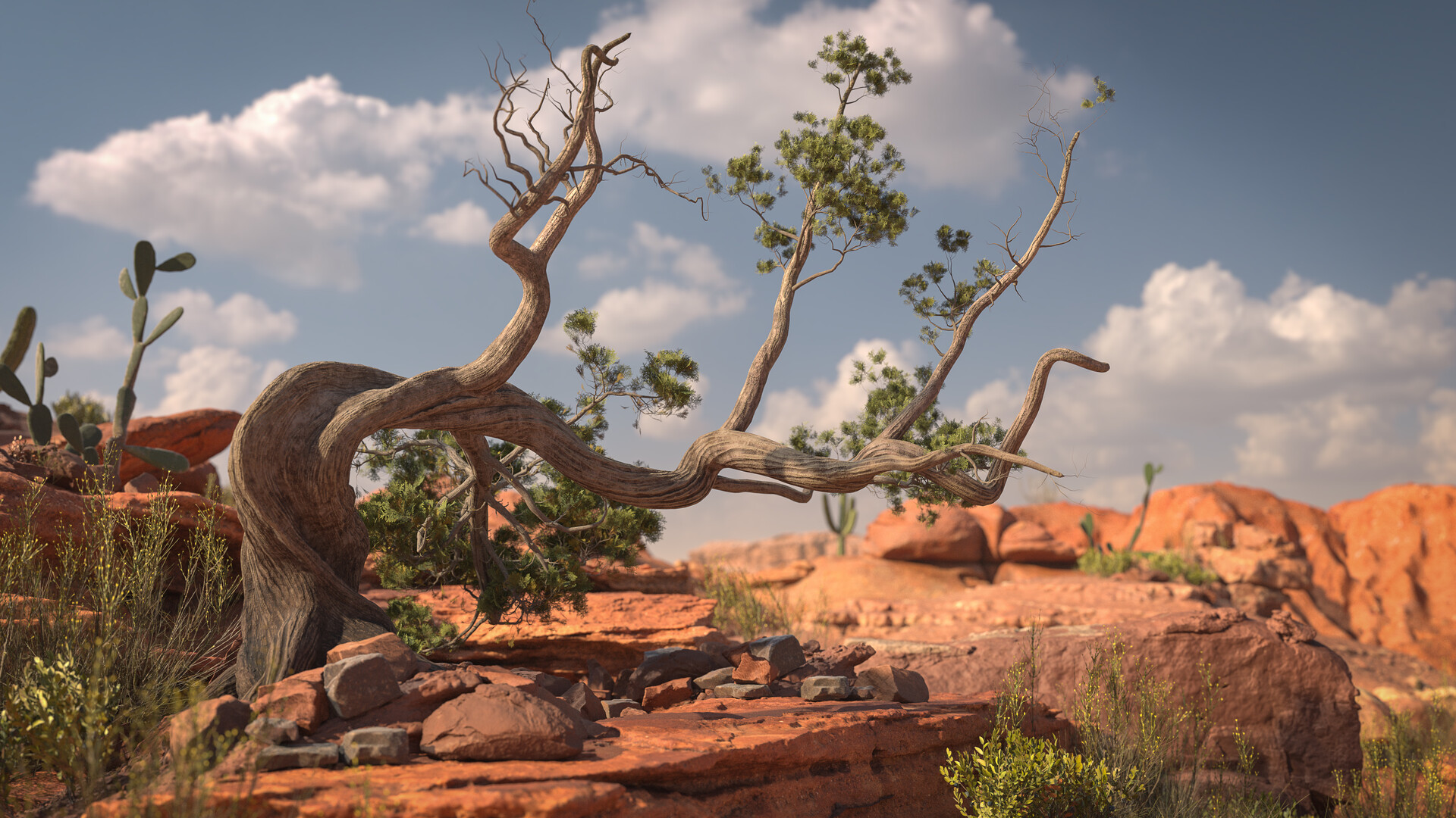 ArtStation - juniper tree
