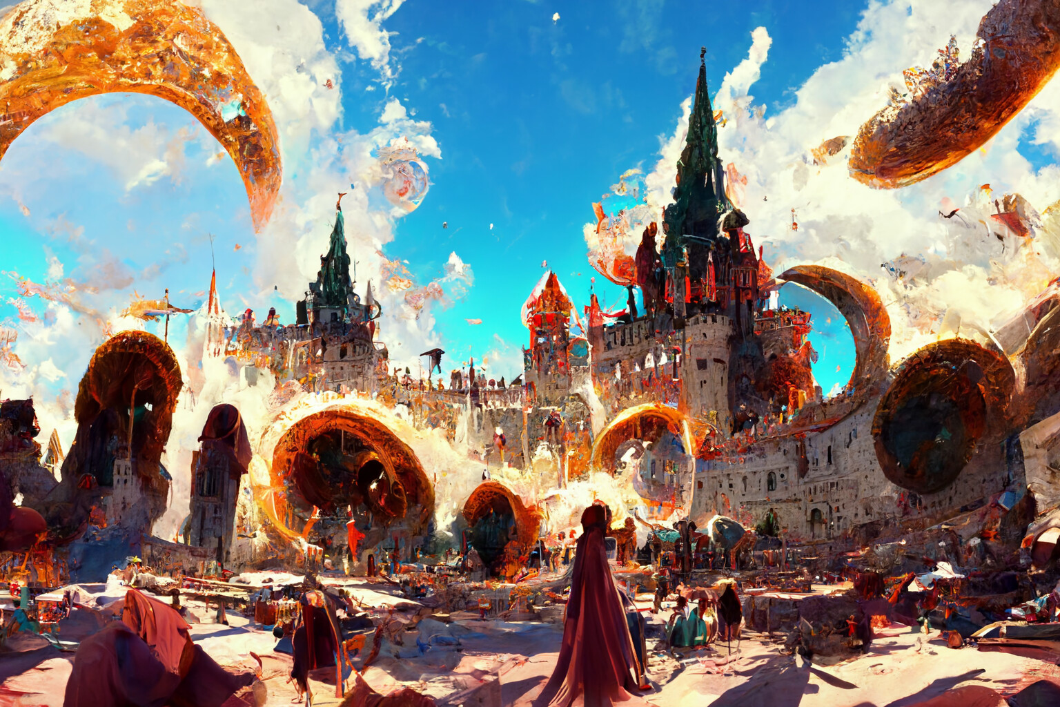 ArtStation - fantasy ancient castle