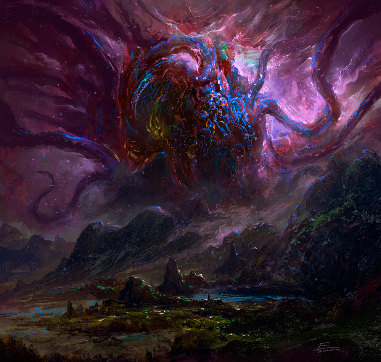ArtStation - Conglomeration Of The Ancient Horrors