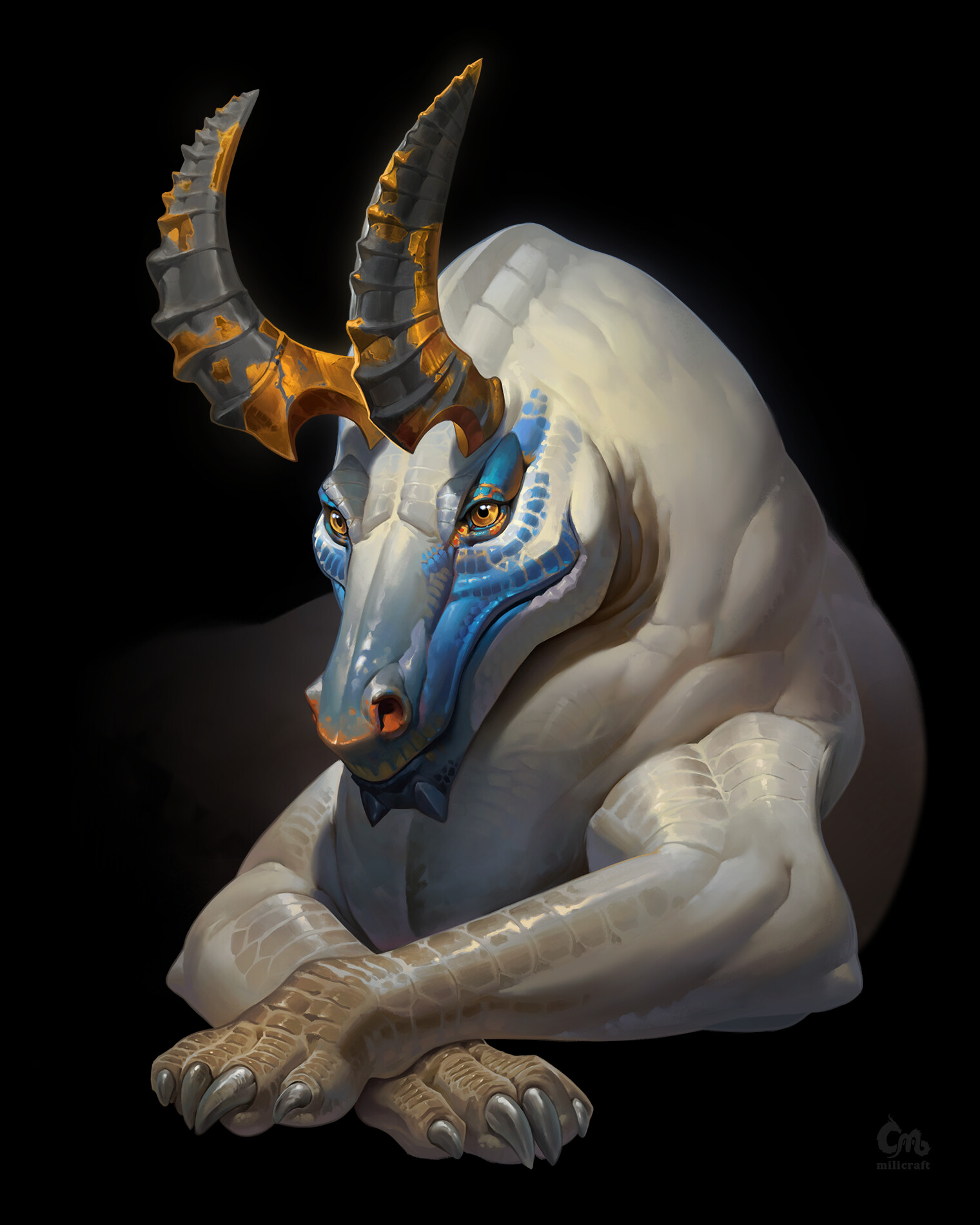 ArtStation - Sickle horns