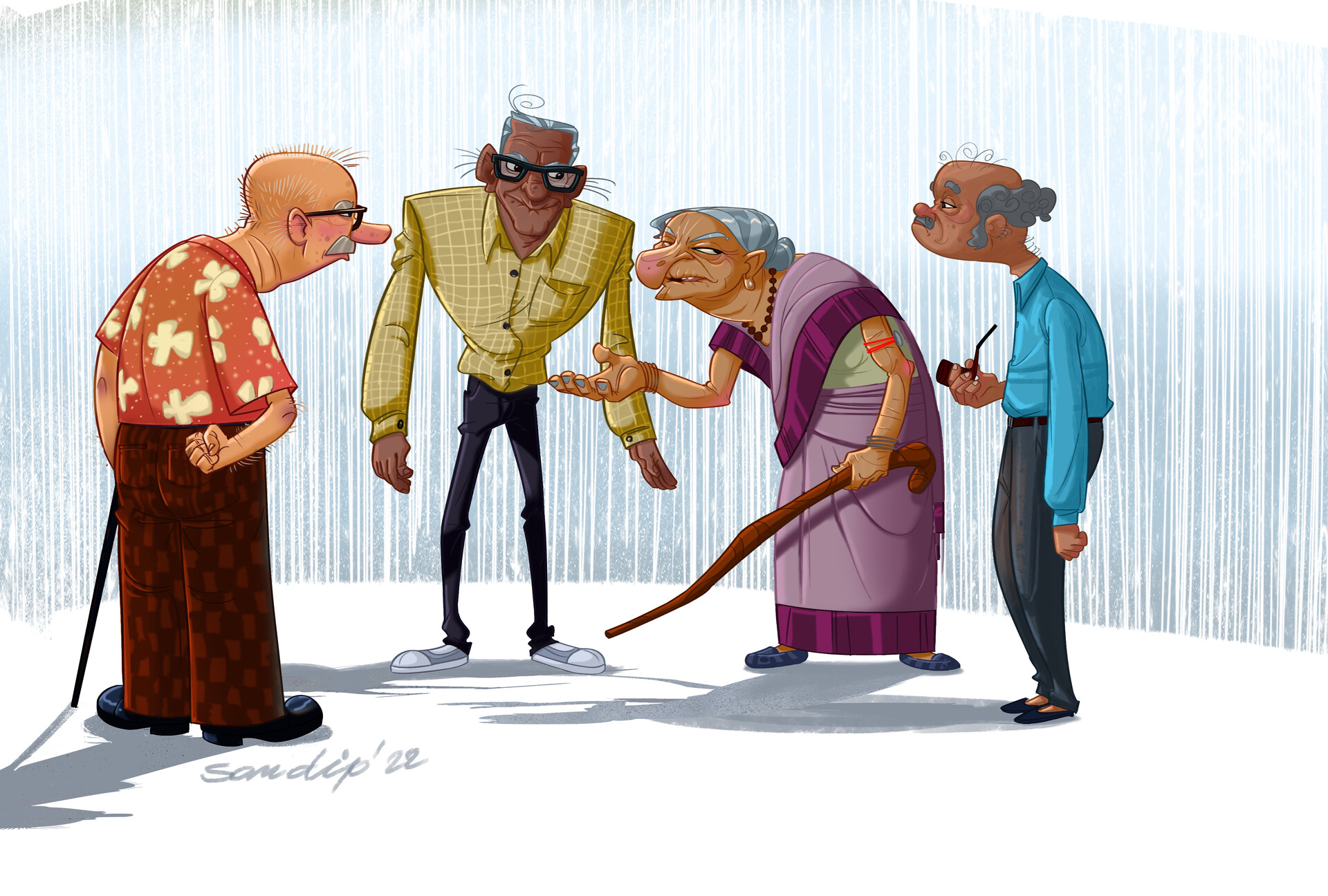 ArtStation - Morning walk conversation