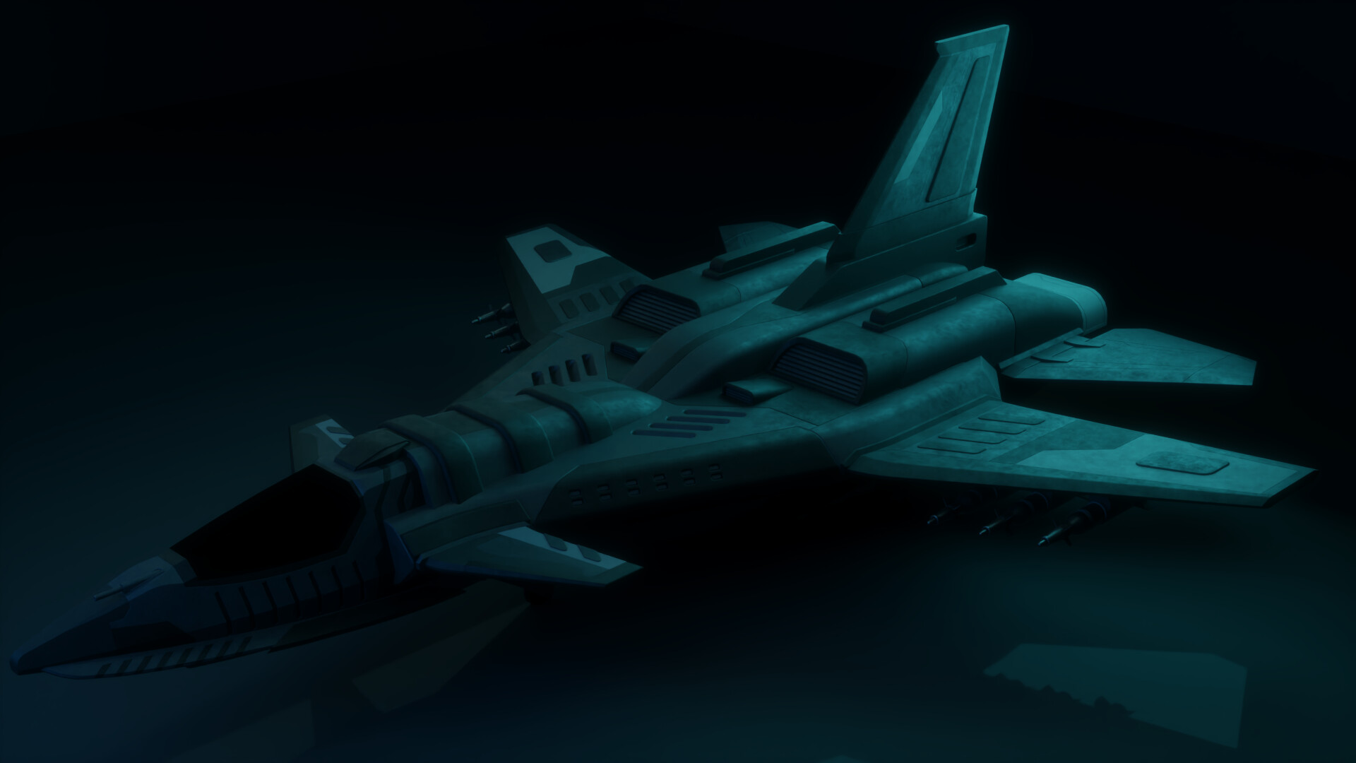 ArtStation - SCIFI fighter jet