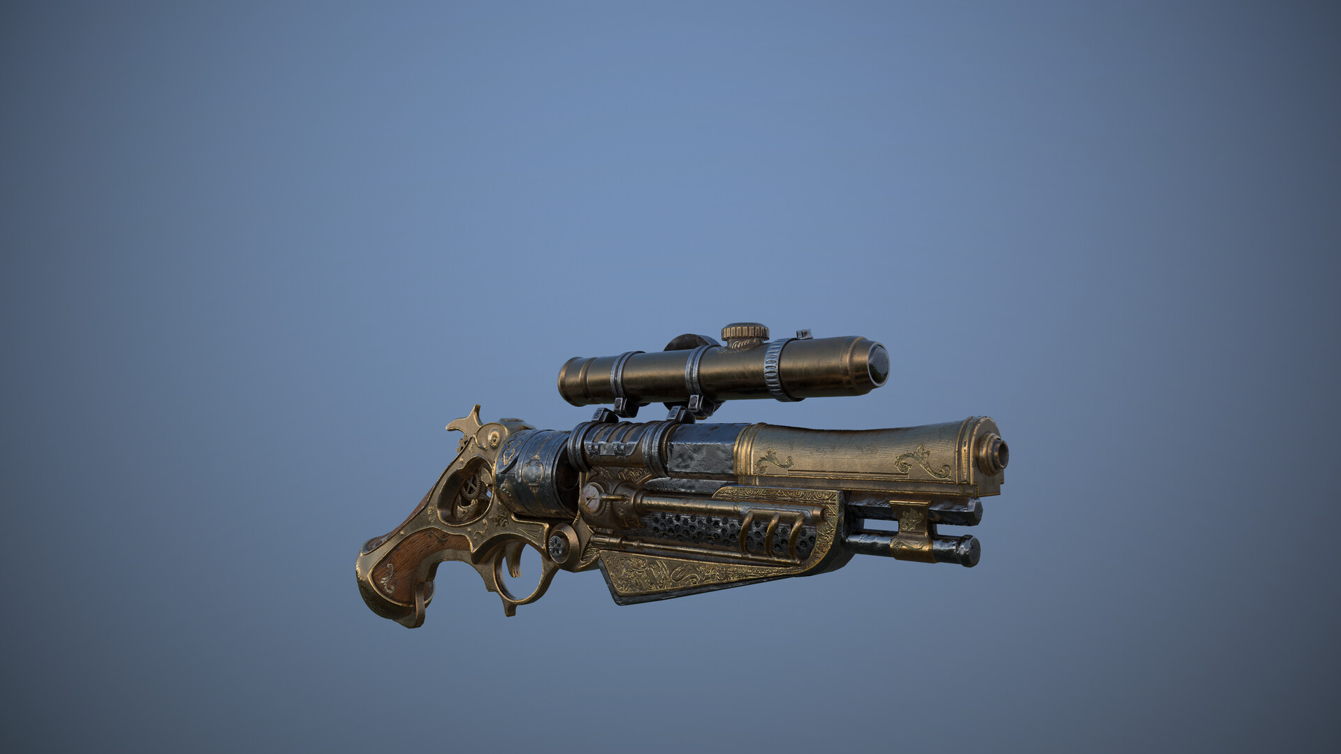 ArtStation - Vintage Hard Surface Gun