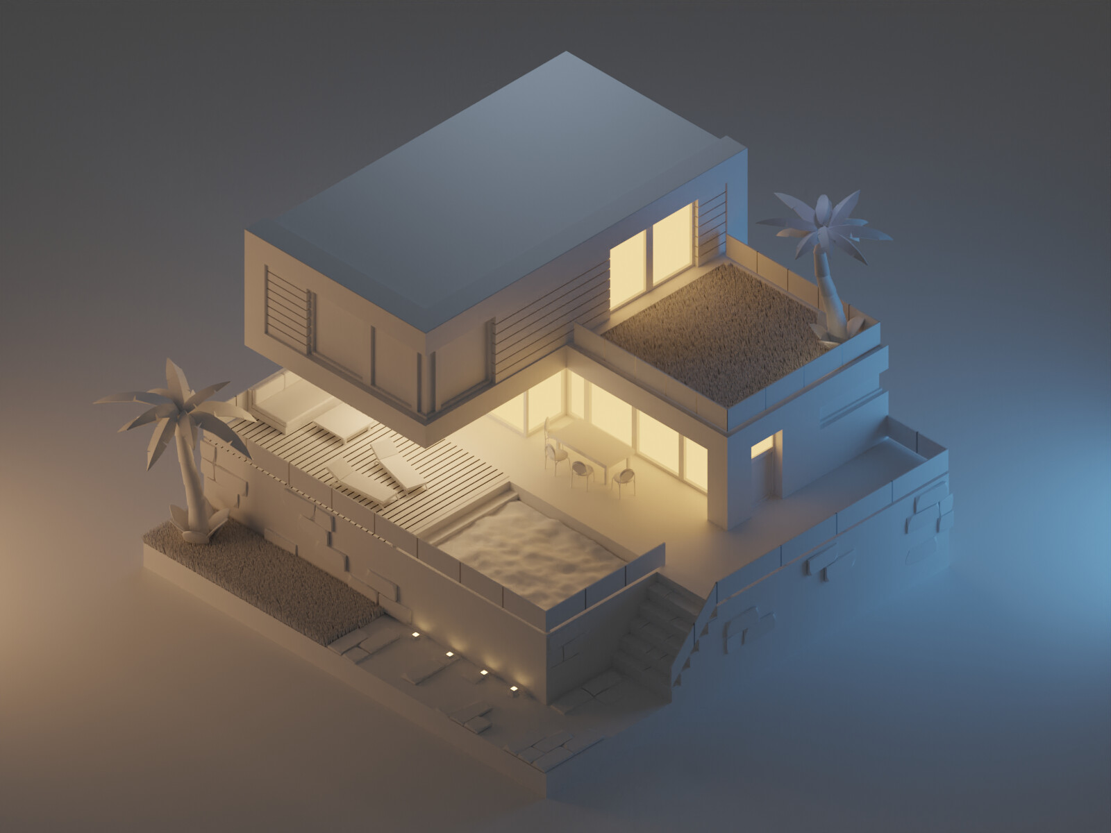 Maciej Janik - Low poly diorama