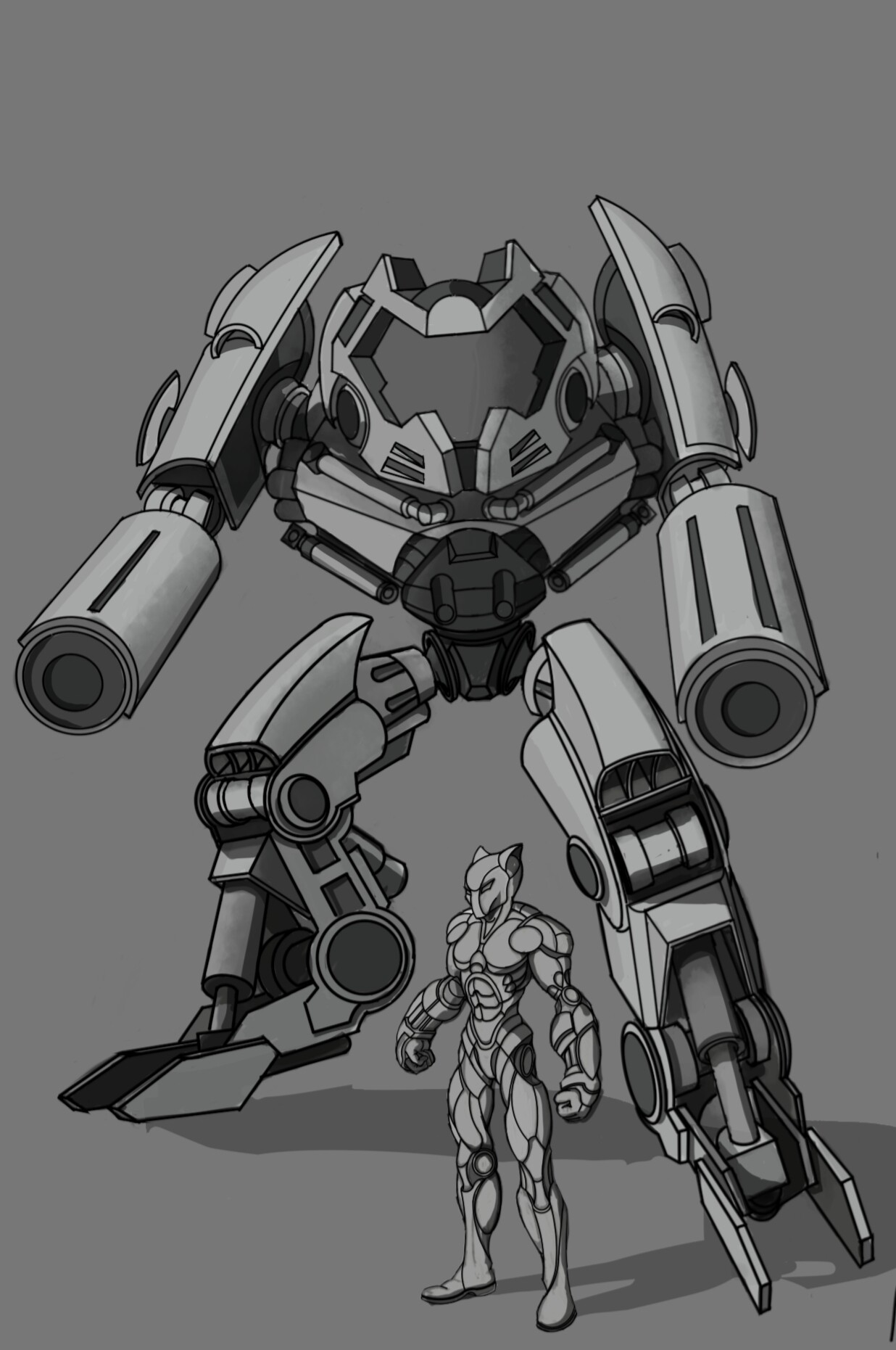 ArtStation - Project 《Boxers》2d concept character《Progr.Mashina》