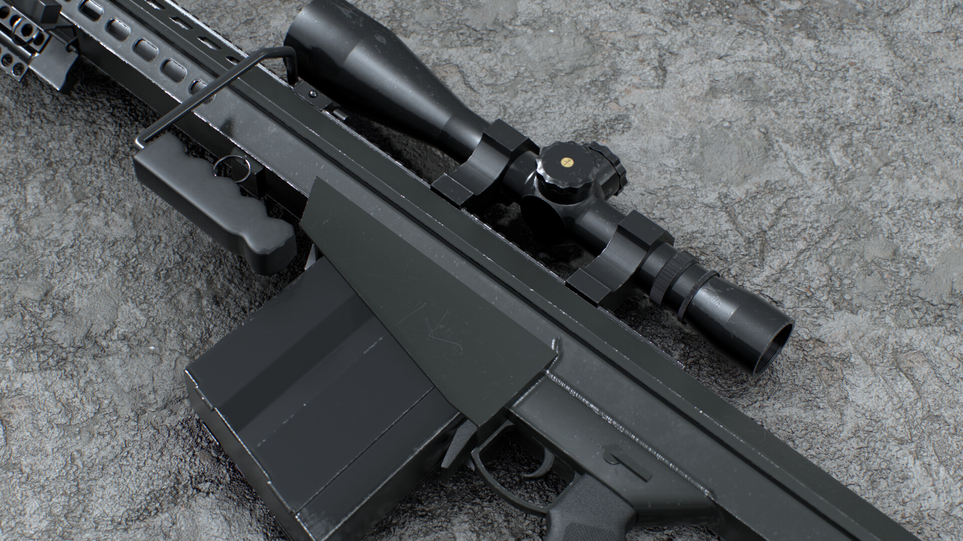 ArtStation - Barrett M82 Rifle