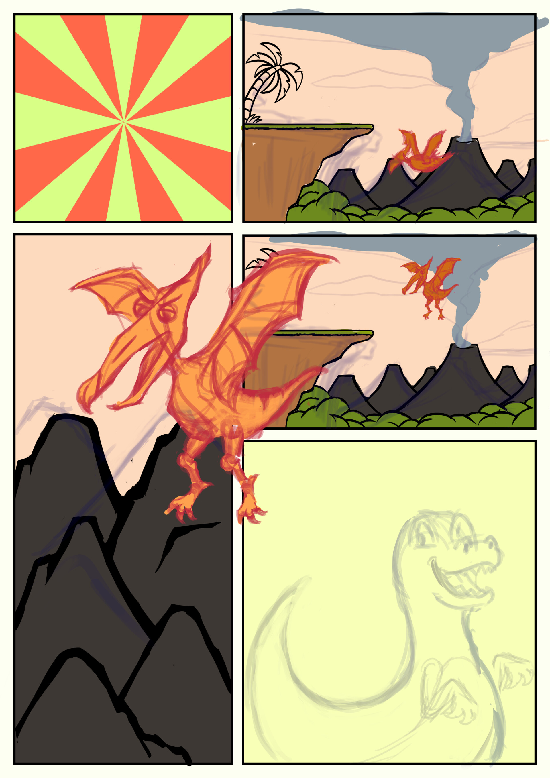 Zino Fufeyin - [COMMISION WORK] - Children's P.S Comic BG #3: Dino Hunters