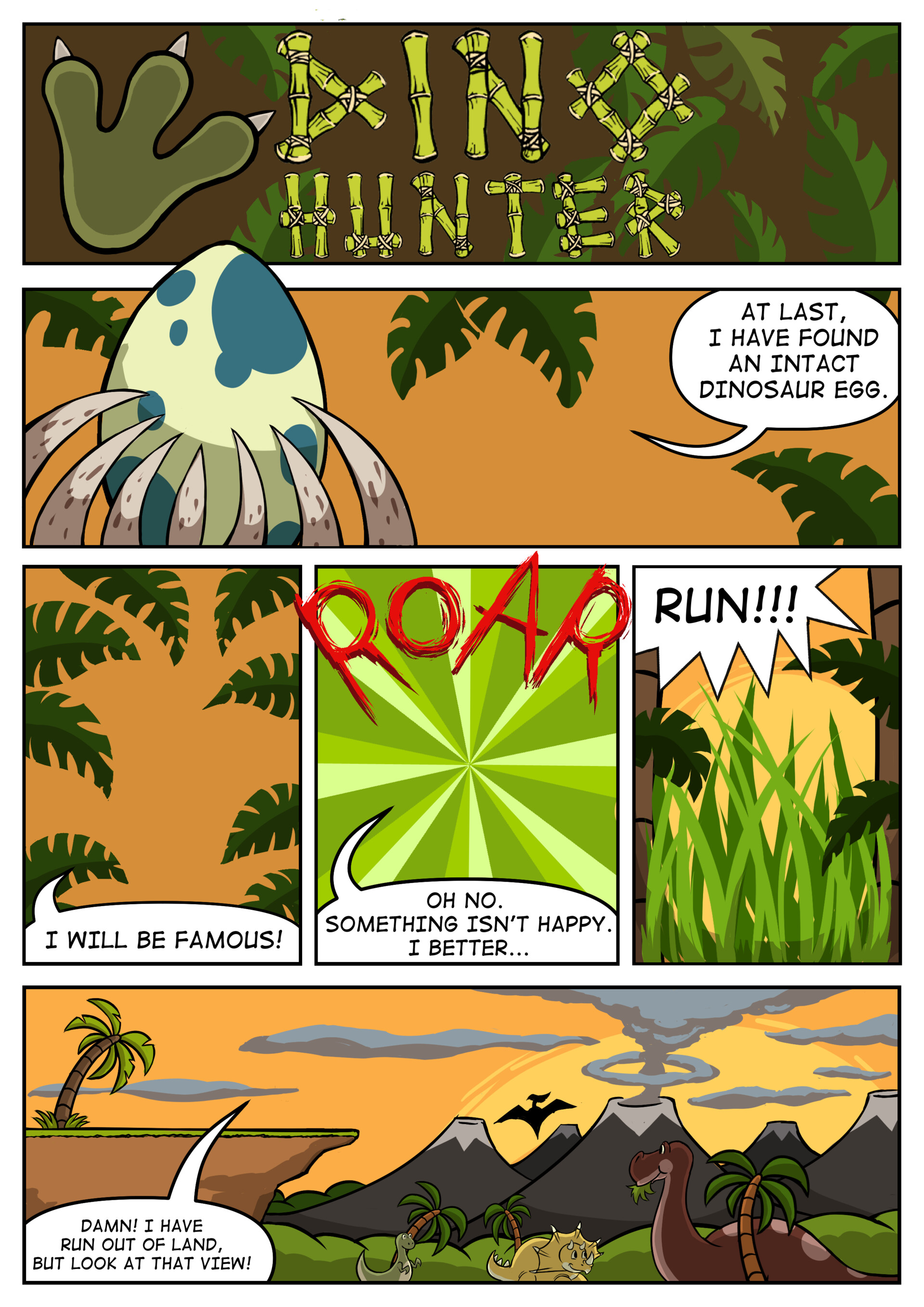 Zino Fufeyin - [COMMISION WORK] - Children's P.S Comic BG #3: Dino Hunters