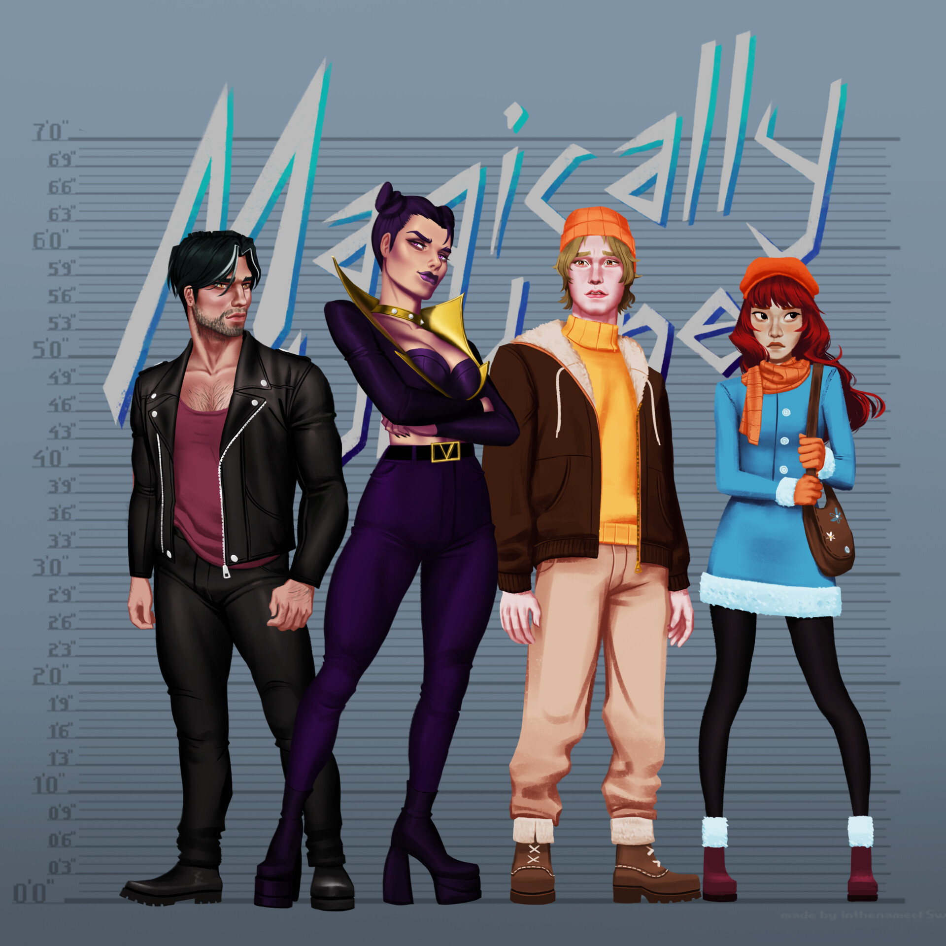 ArtStation - Magically Mundane Season 1 Character Height Chart