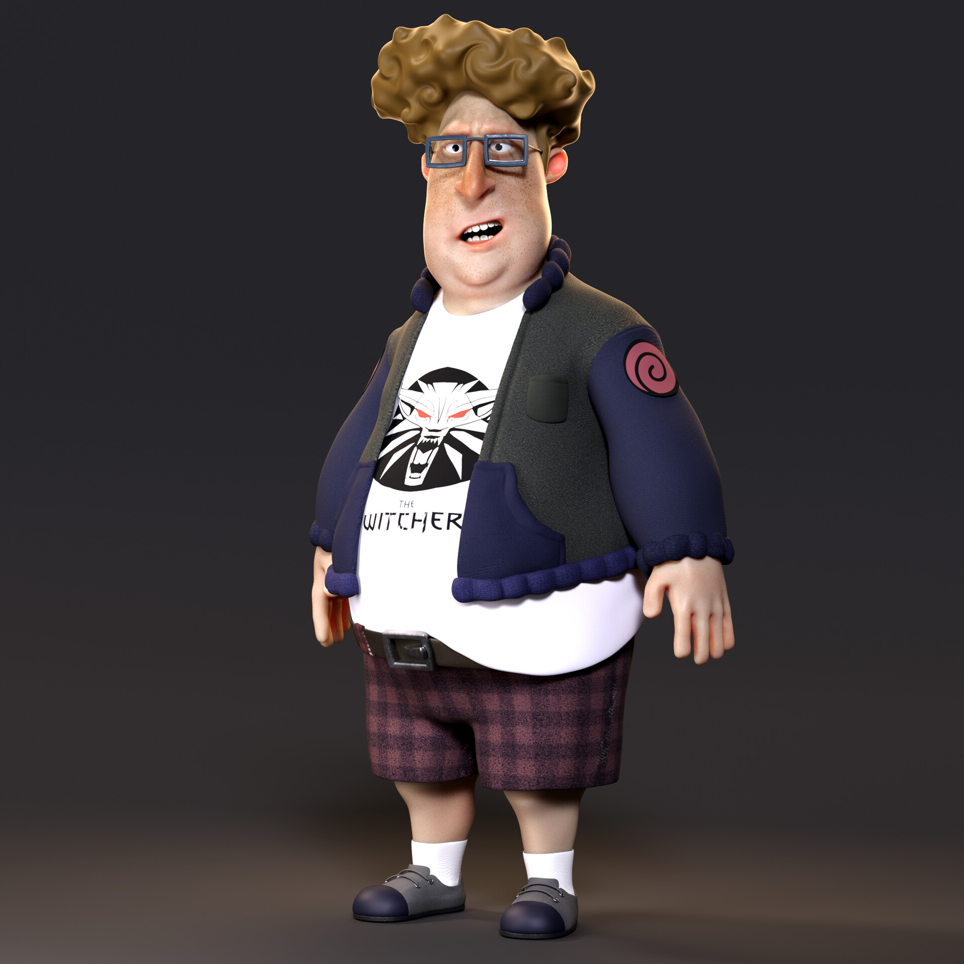 ArtStation - Stylized nerd character