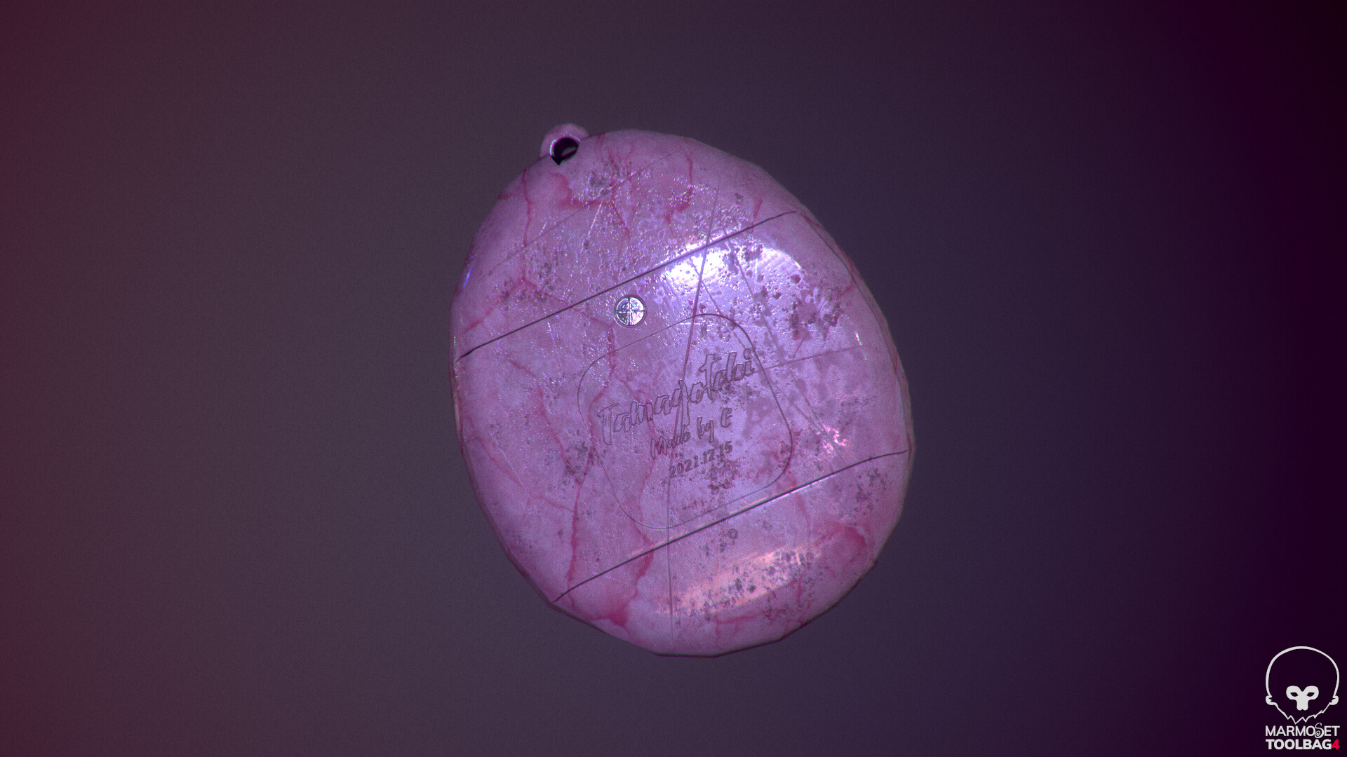 Edith - Pink Marble Tamagotchi