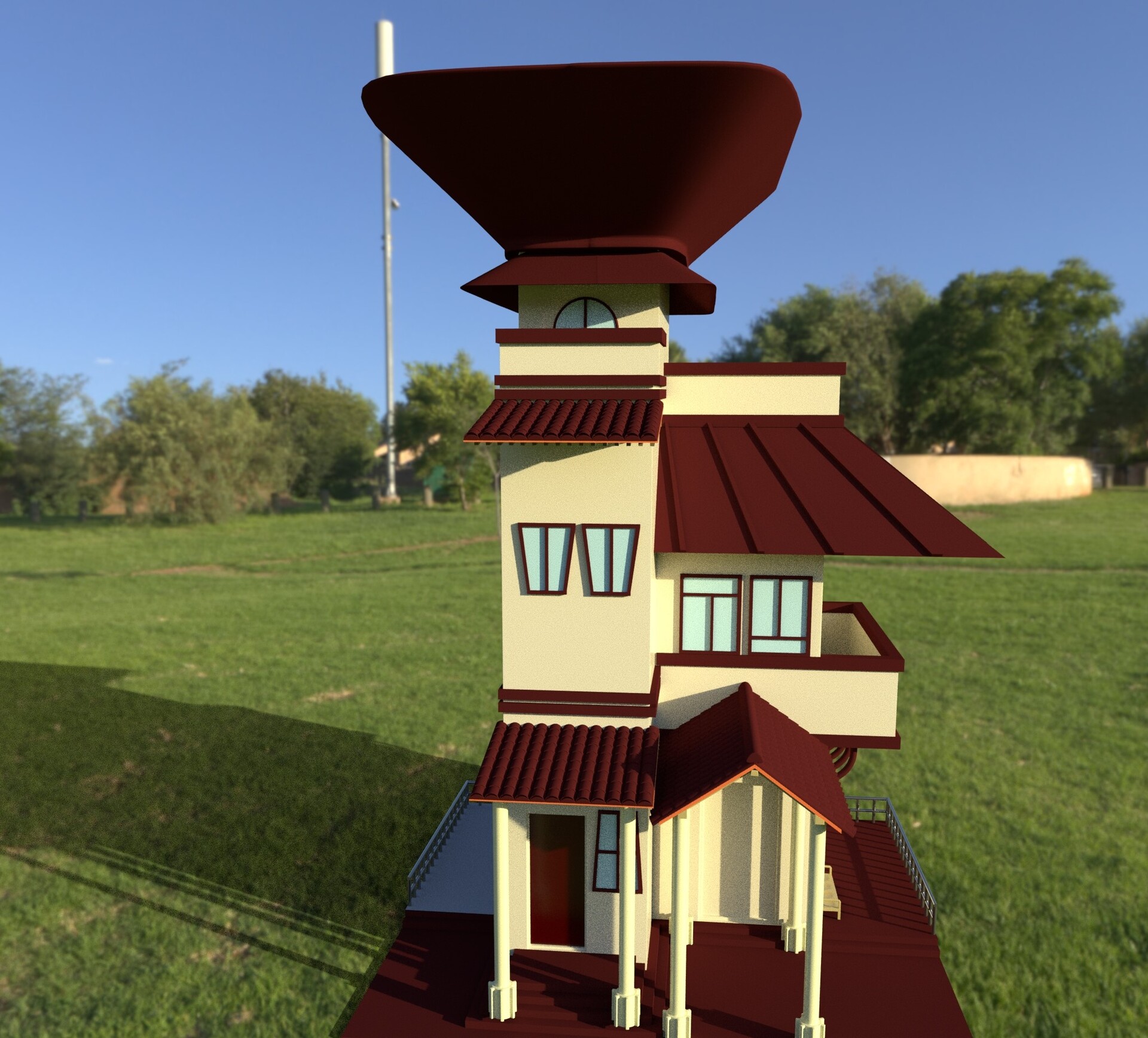 ArtStation - 2. Exterior Set Design for the cartoon type